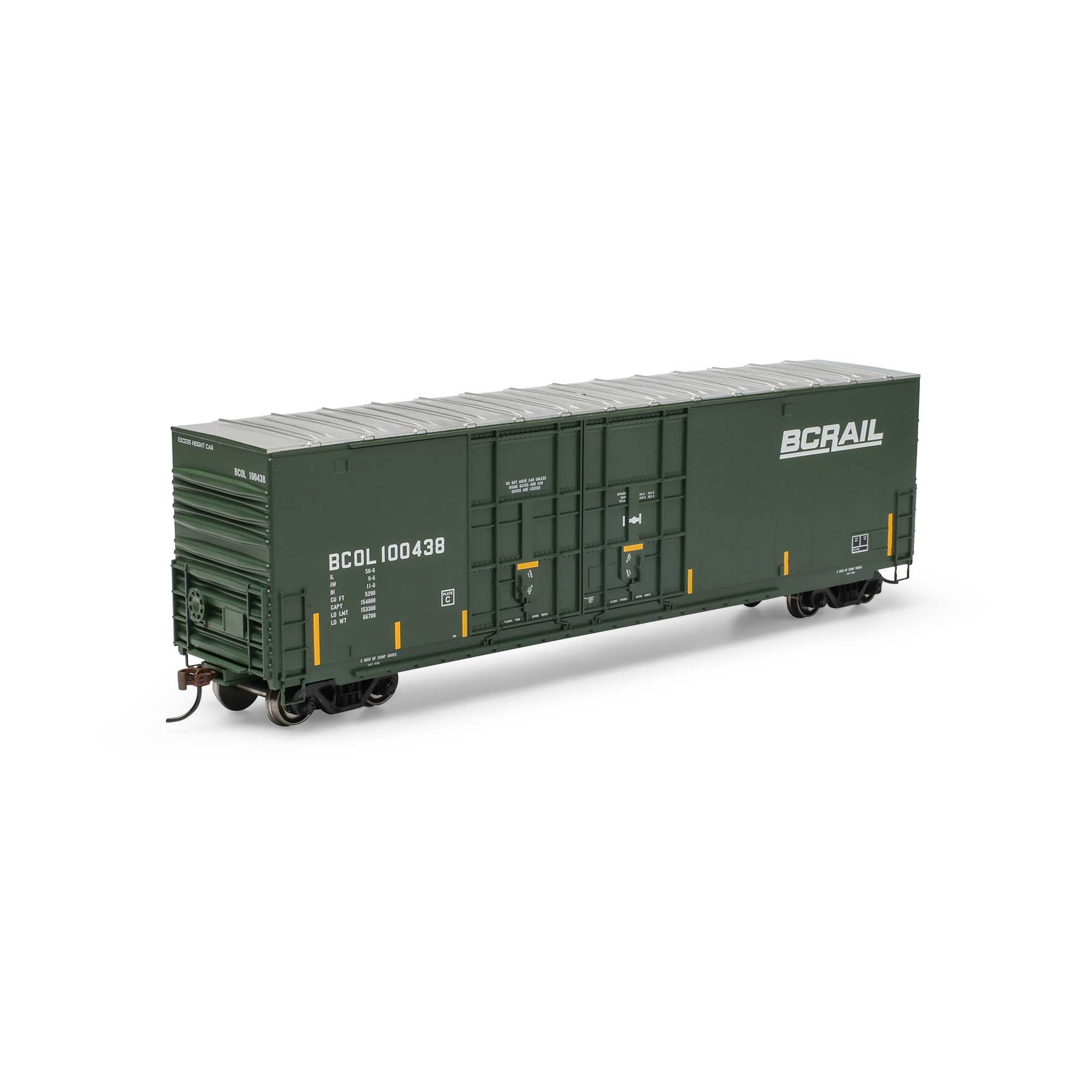 Athearn HO High-Cube DD Plug Box BCOL #100438 ATH88206 HO Rolling Stock ...