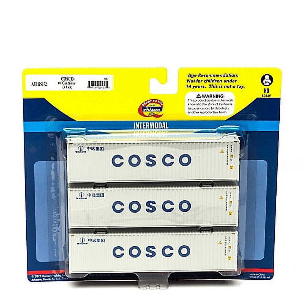 Athearn HO RTR 40' Corrugated Container Cosco 3 ATH29172 HO Vehicles ...