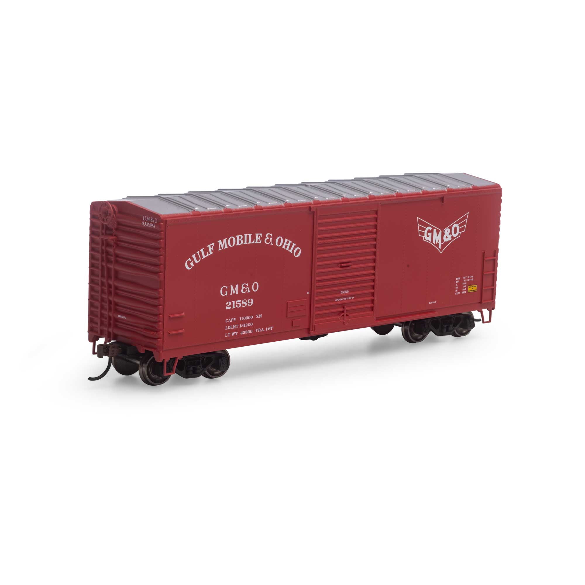 Athearn HO RTR 40' Modern Box GM&O #21589 ATH67754 HO Rolling Stock ...