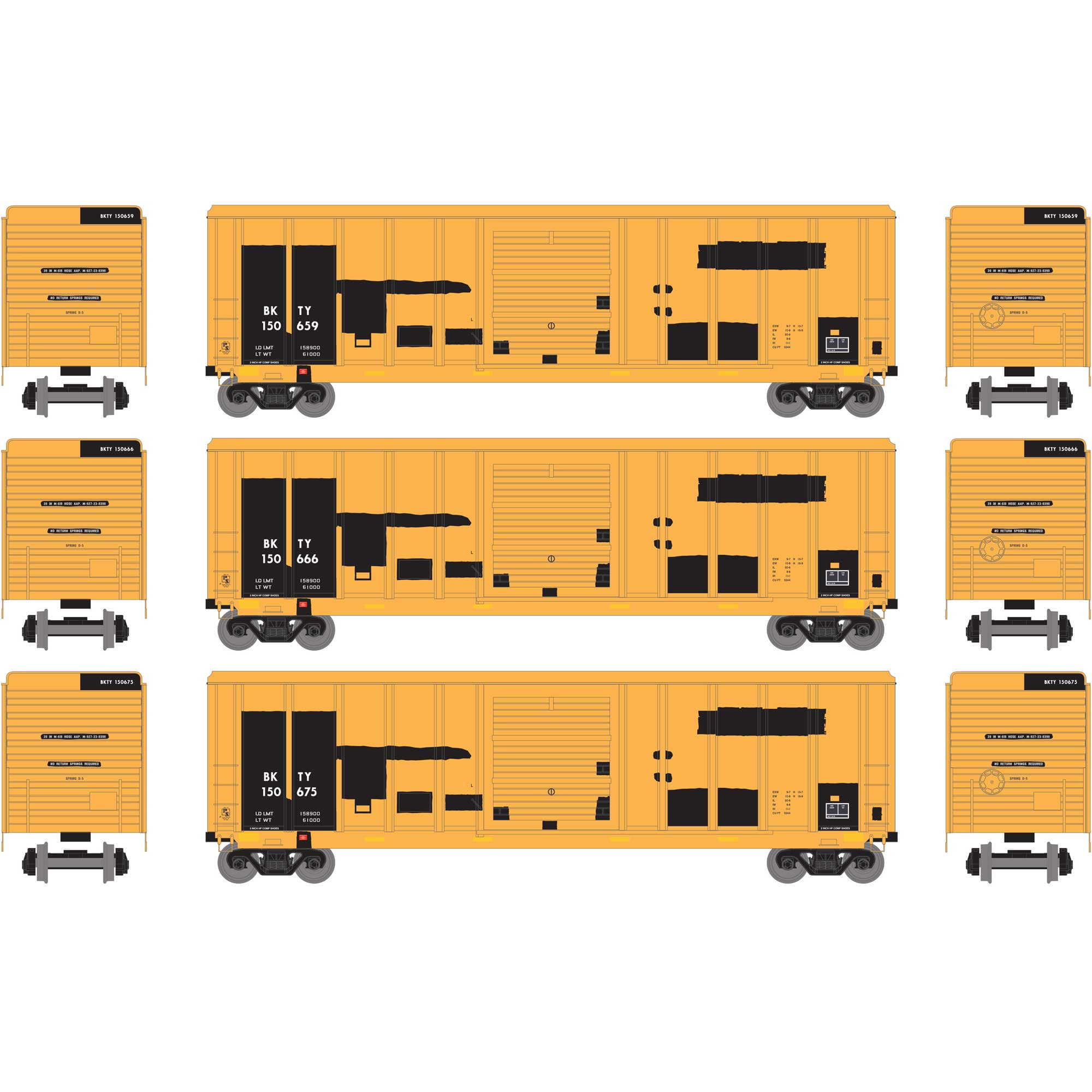 Athearn HO RTR 50' PS 5344 Box UP BKTY 3 ATH28710 HO Rolling Stock ...
