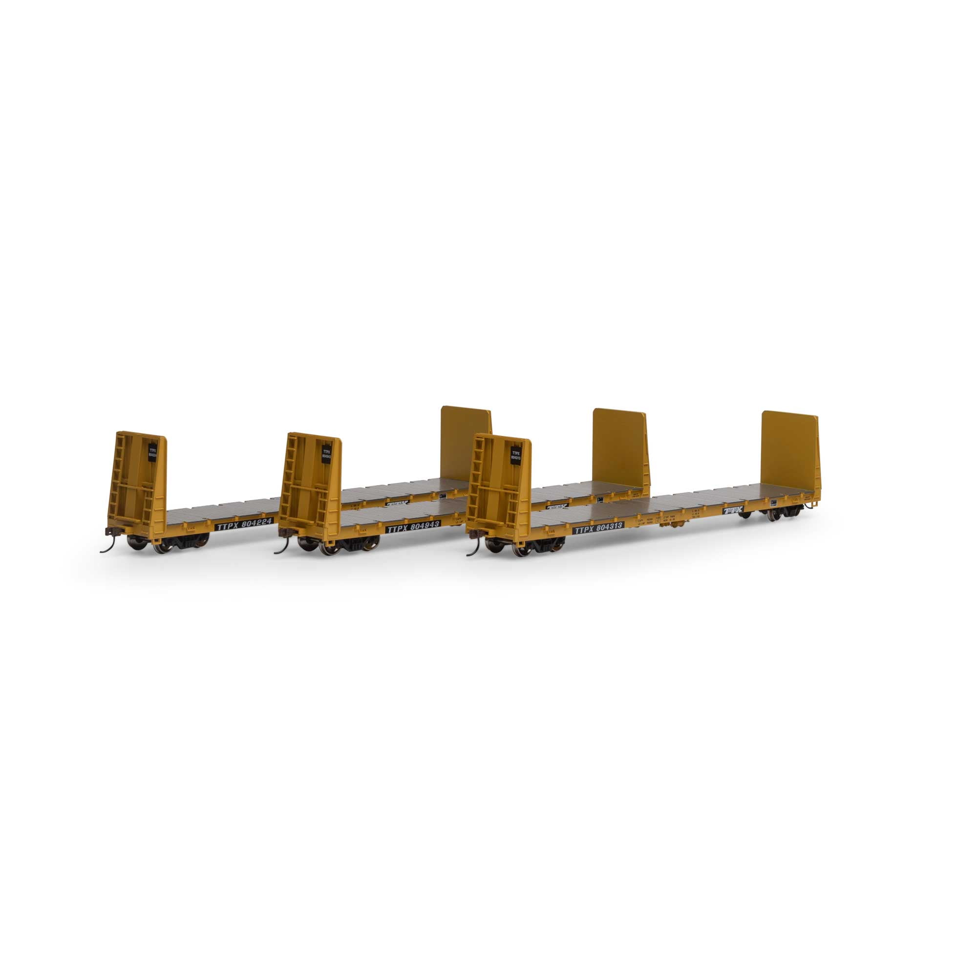 Athearn HO RTR 60' Bulkhead Flat TTPX 3 ATH17084 HO Rolling Stock ...