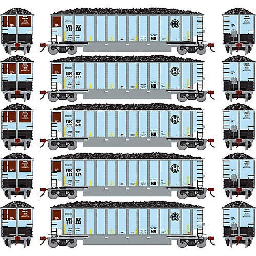 Athearn HO RTR Bethgon Coalporter w Load BNSF #1 5 ATH81538 HO Rolling Stock - Walmart.com