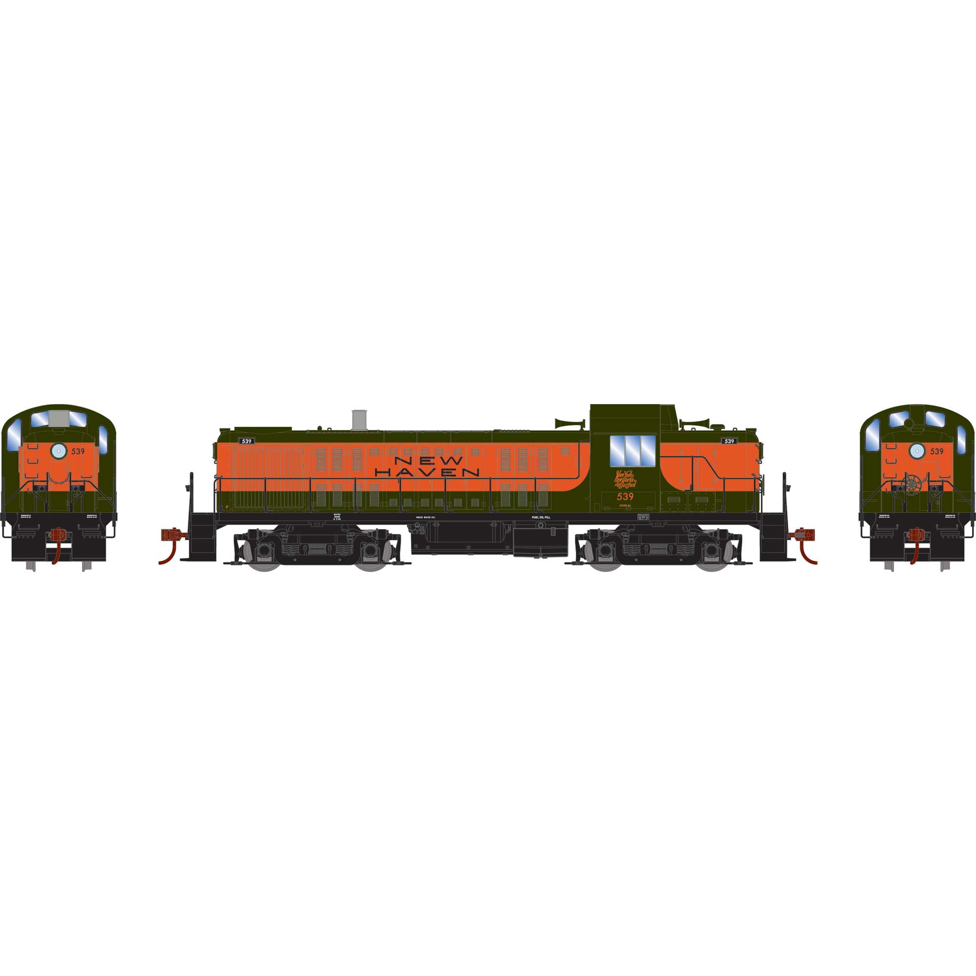 Athearn HO RTR RS-3 NH #539 ATH28673 HO Locomotives - Walmart.com