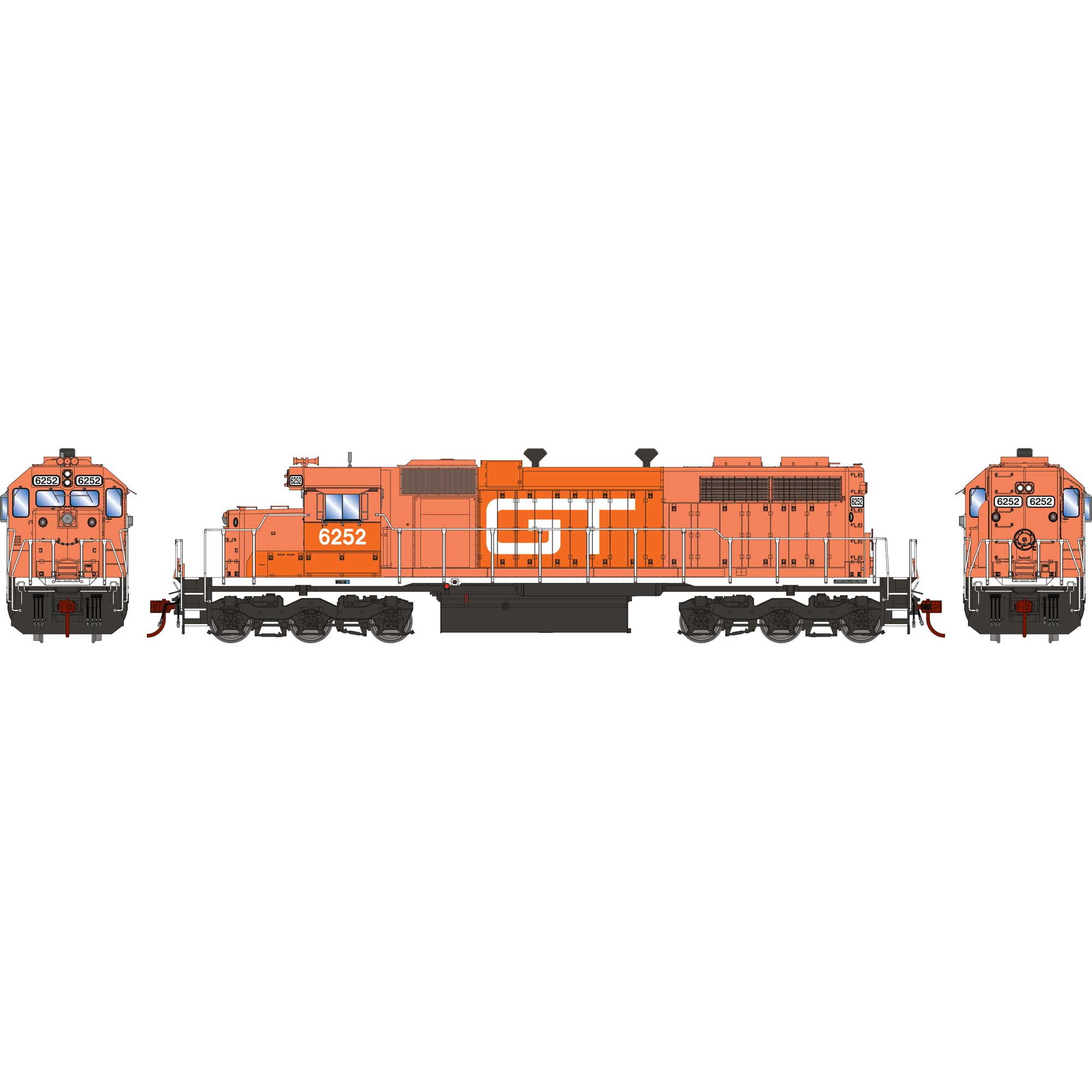 Athearn HO RTR SD38 GTW #6252 ATH88637 HO Locomotives - Walmart.com