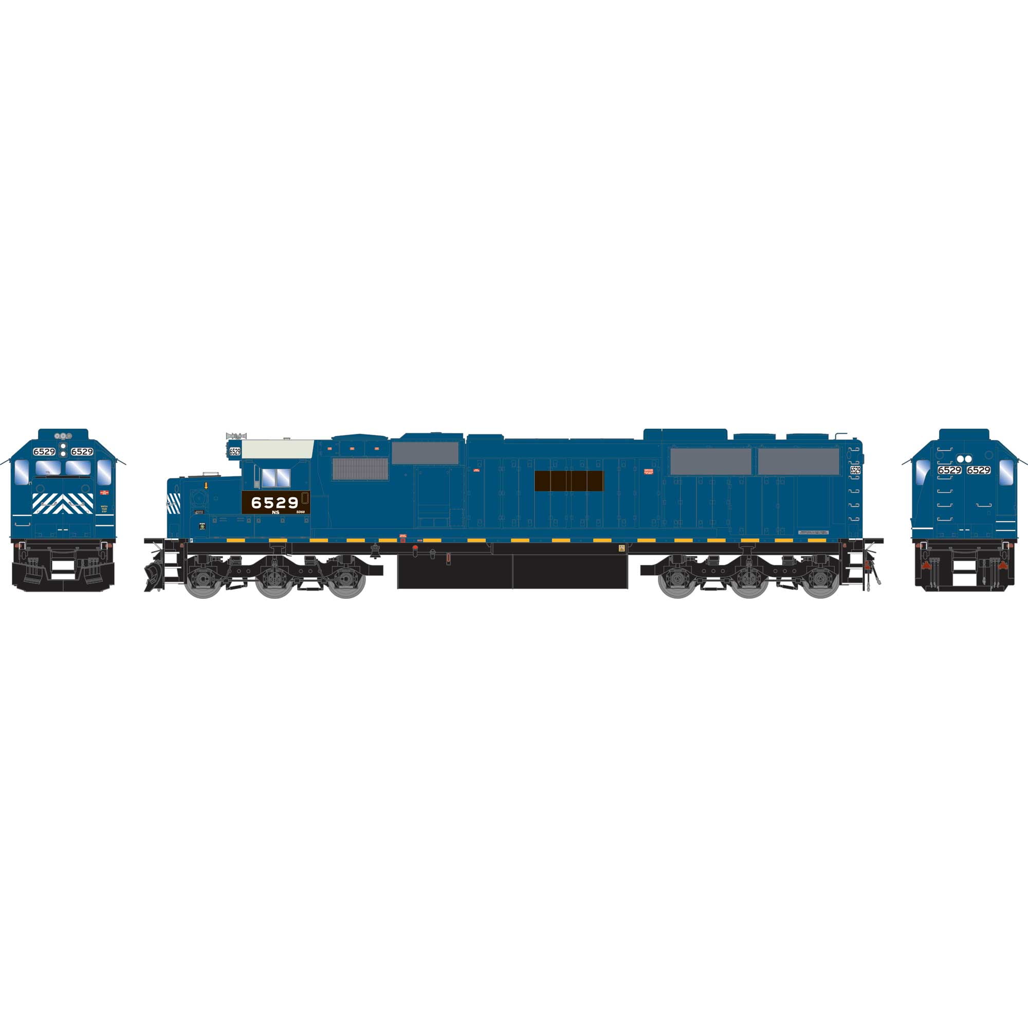 Athearn HO RTR SD60 NS #6529 ATH72031 HO Locomotives - Walmart.com