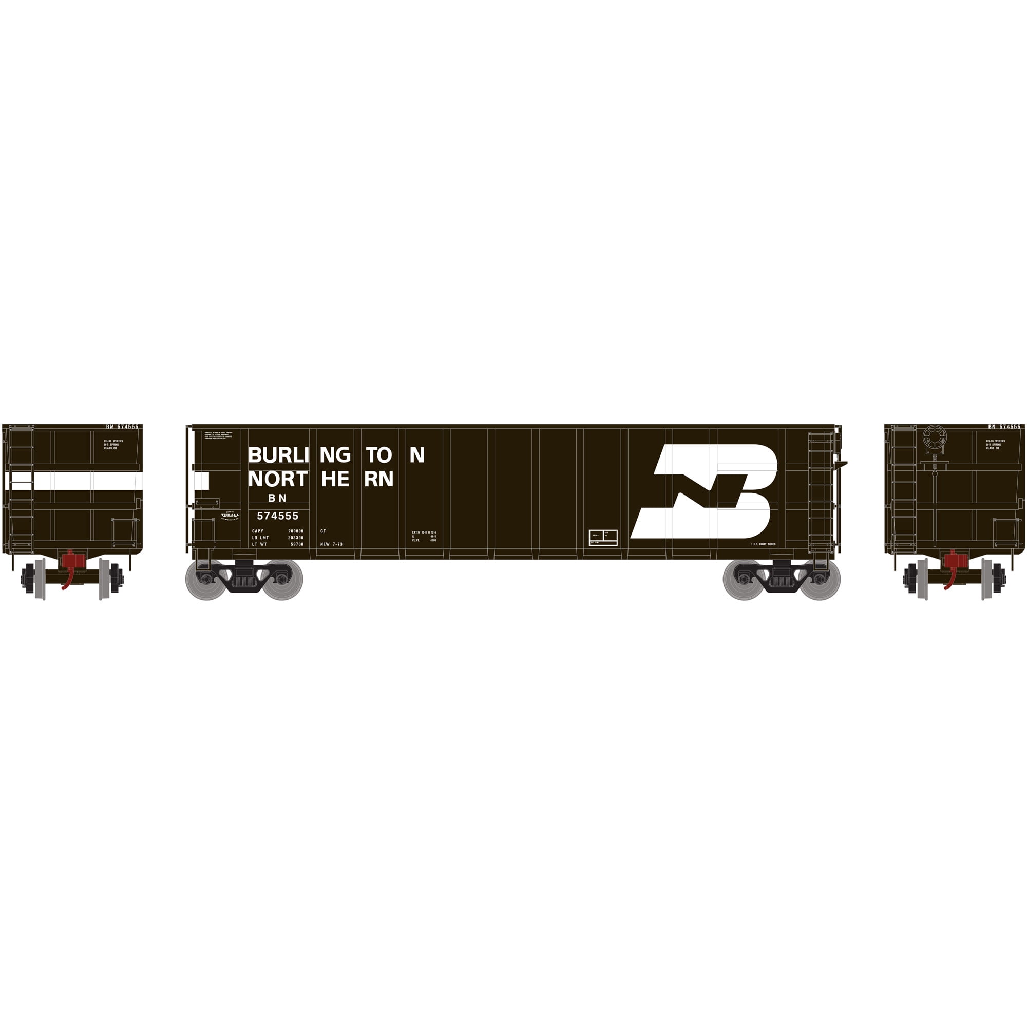 Athearn HO RTR Thrall High Side Gondola with Load BN #574555 ATH27141 ...
