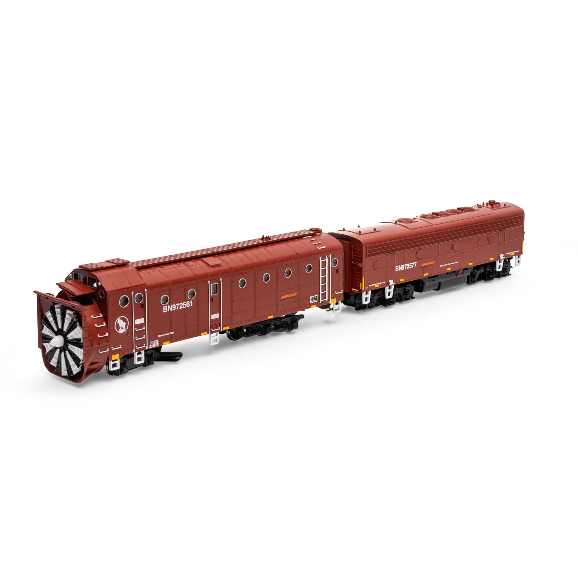 Athearn HO Rotary Snowplow & F7B BNSF #972561/#972577 ATH93829 HO ...