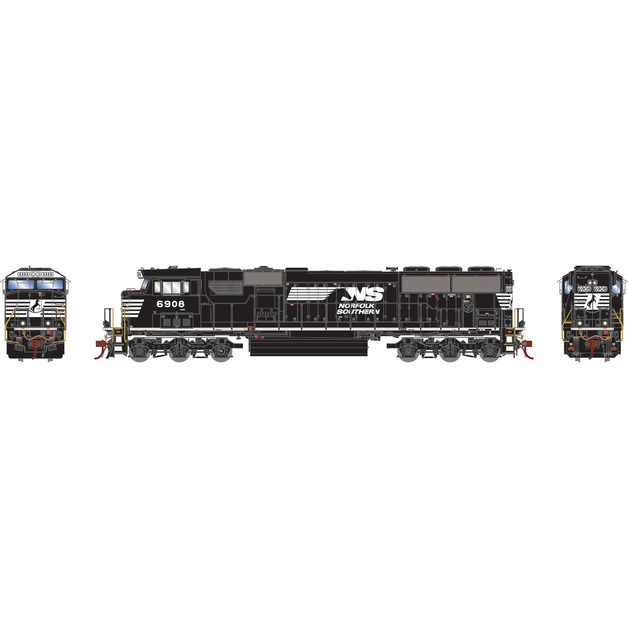 Athearn HO SD60E NS #6908 ATHG65190 HO Locomotives - Walmart.com
