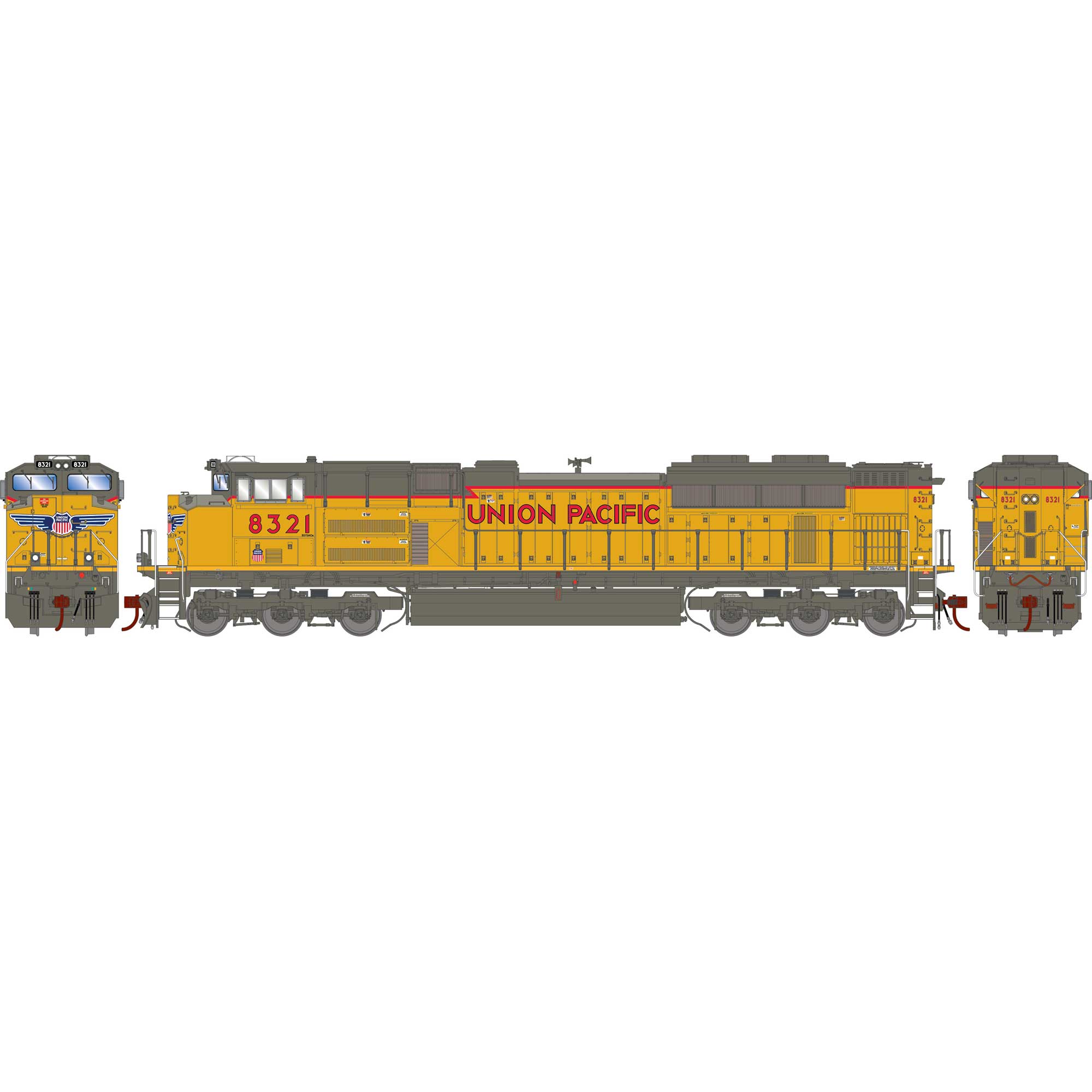 Athearn HO SD70ACe UP #8321 ATHG75735 HO Locomotives - Walmart.com