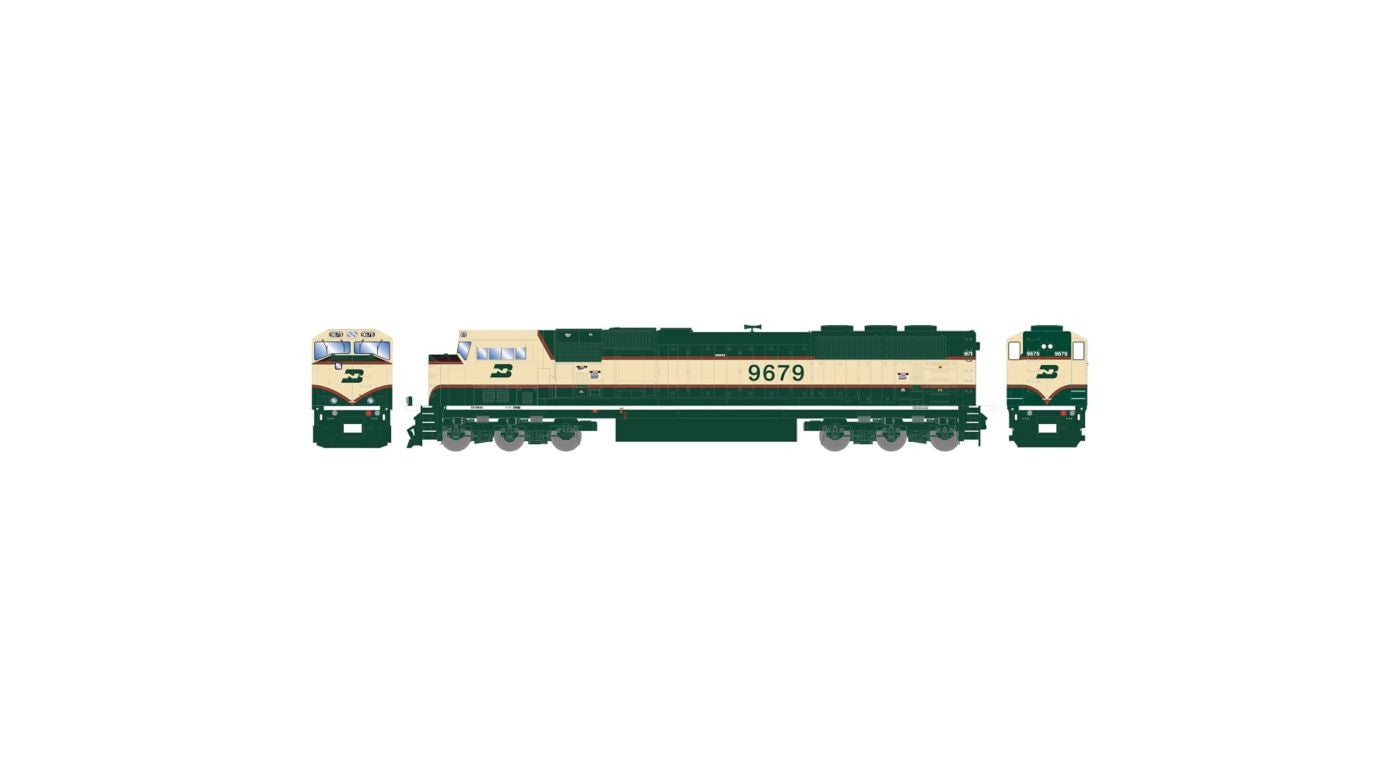 Athearn HO SD70MAC Phase lV, BN #9679 - Walmart.com
