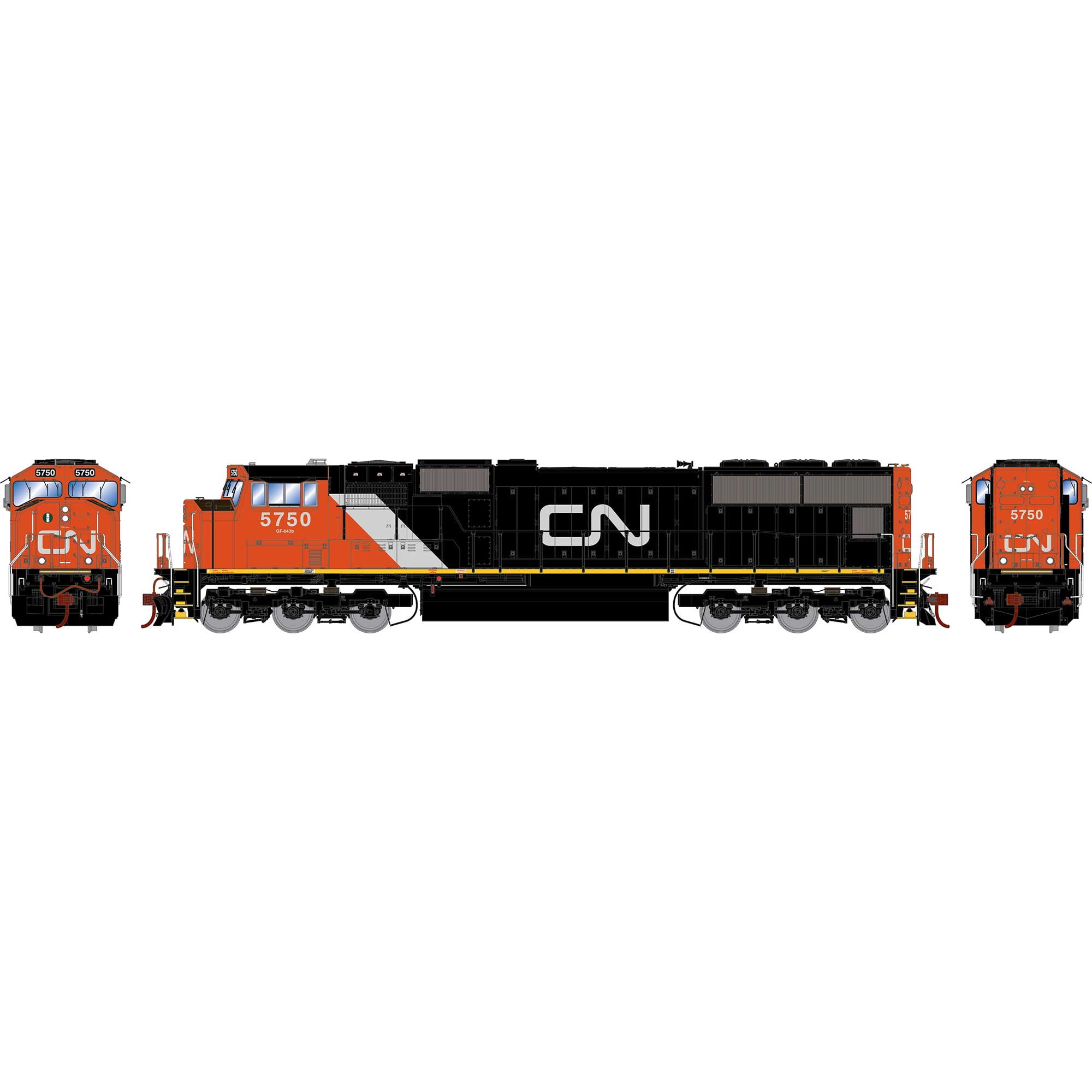 Athearn HO SD75I Canadian National #5750 ATHG75725 HO Locomotives ...