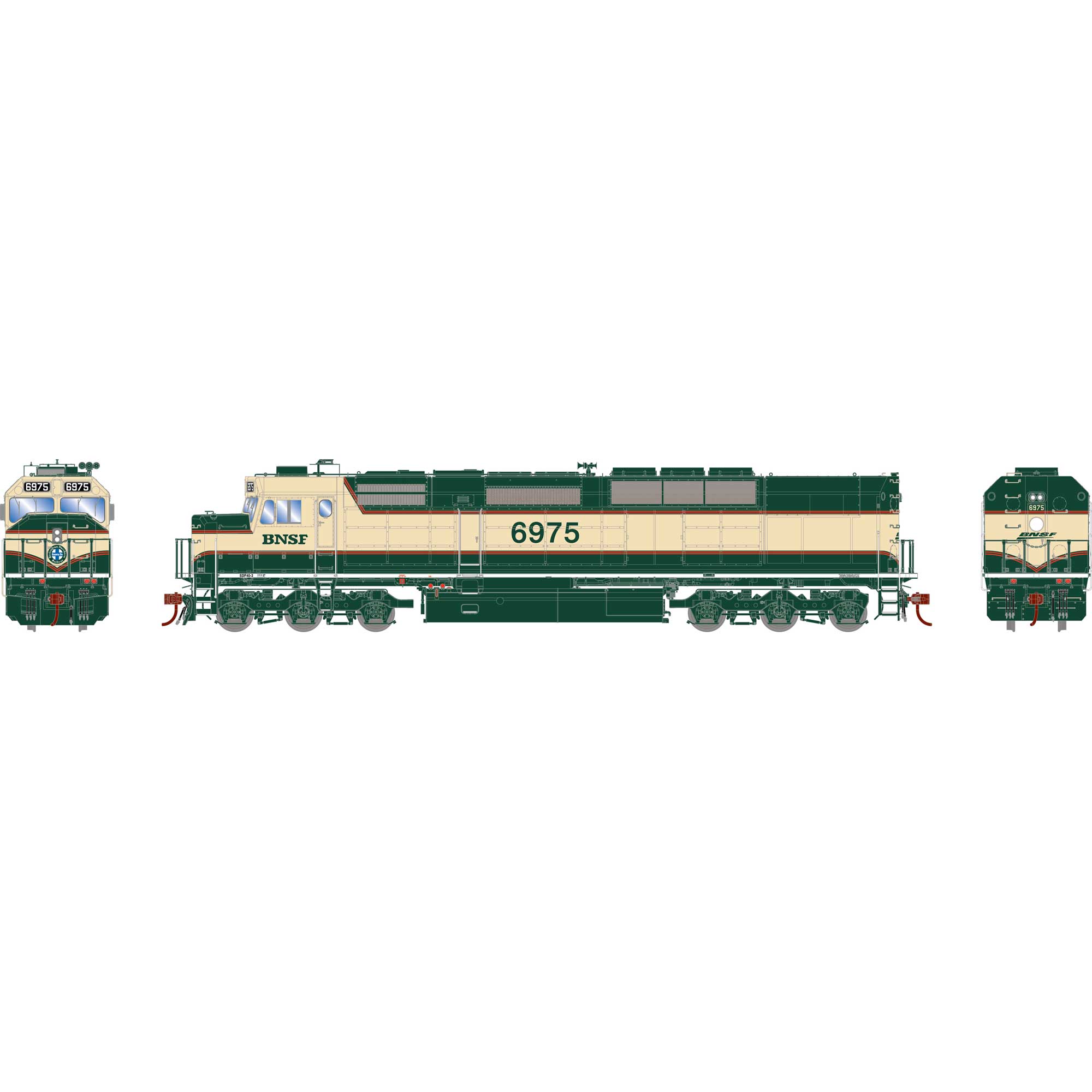 Athearn HO SDP40F BNSF #6975 ATHG64126 HO Locomotives - Walmart.com