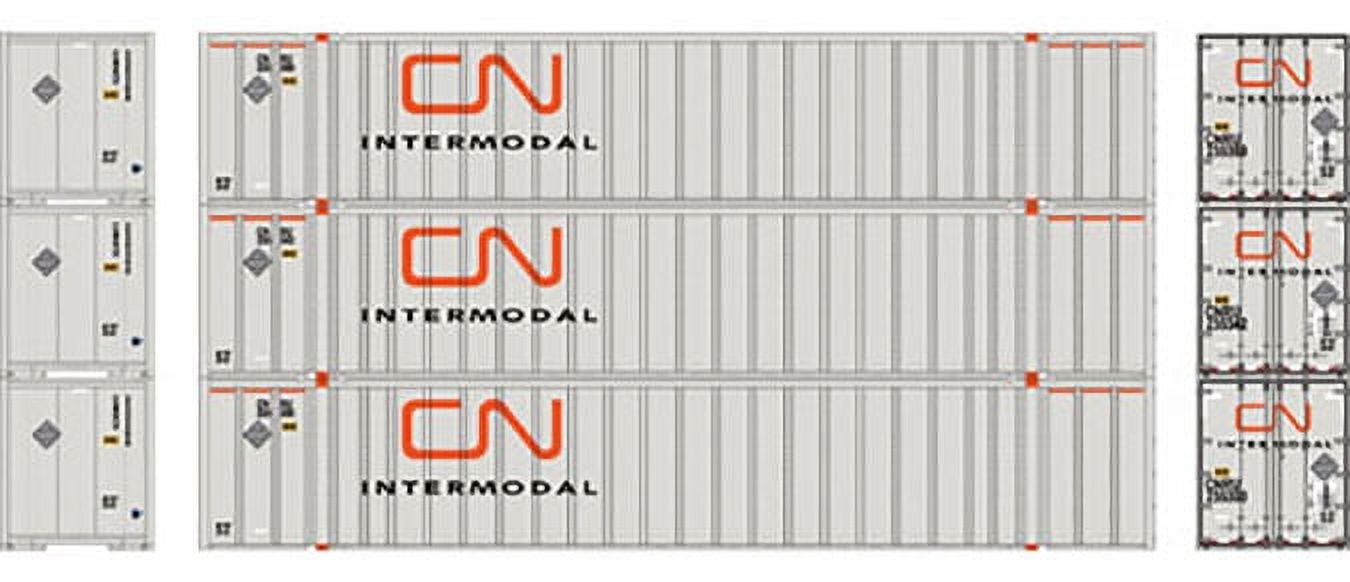 Athearn HO Scale 53' Stoughton Shipping Container Canadian National/CN ...