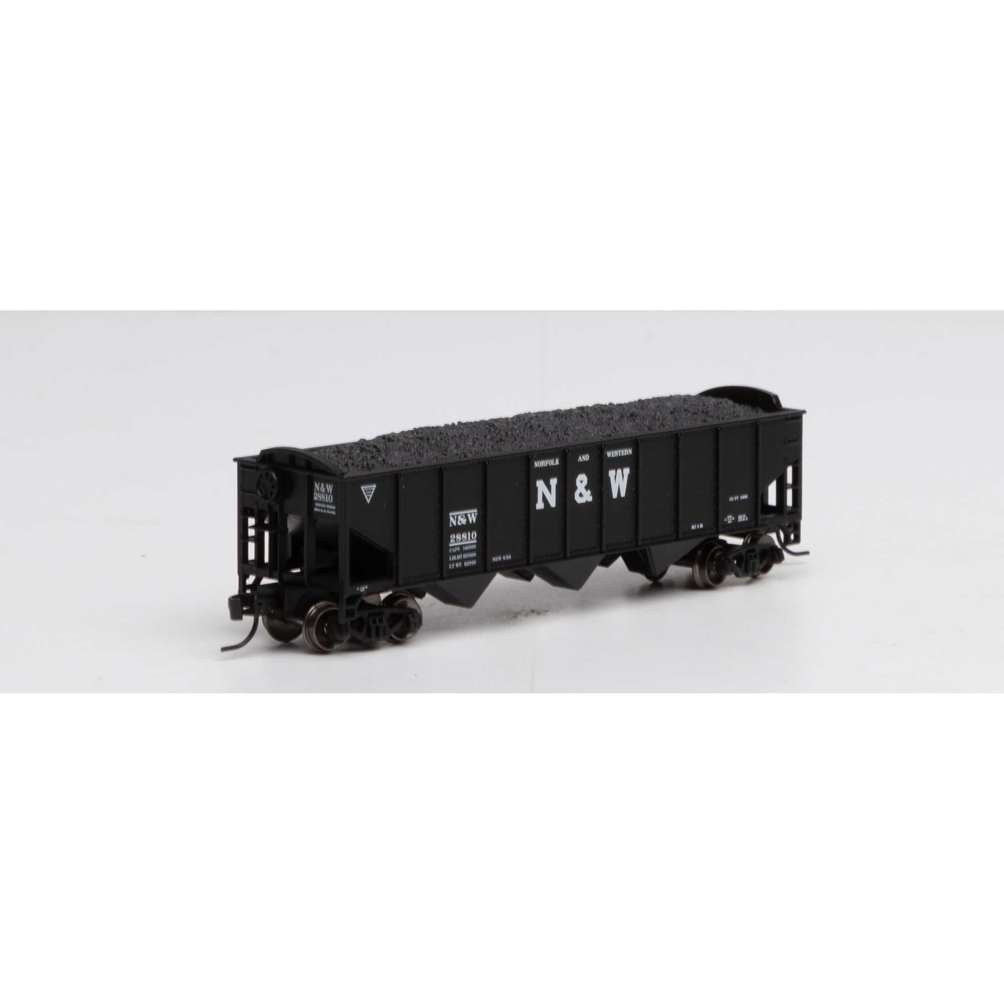 Athearn N 40' 3-Bay Ribbed Hopper w/Load N&W #28810 ATH25573 N Rolling ...