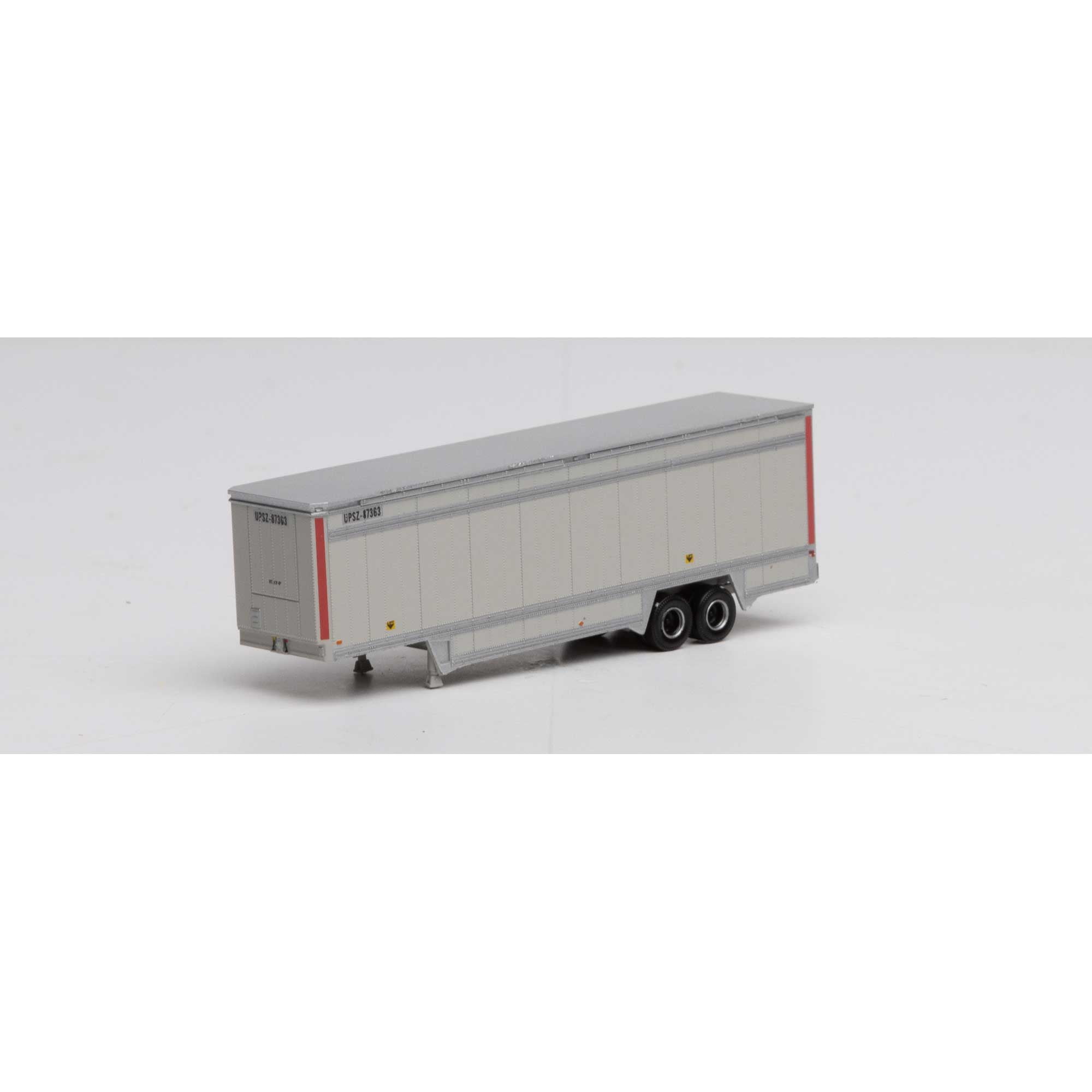 Athearn N 40' Drop Sill Parcel TrailerUPS/RedStrip #87363 ATH30122 N ...