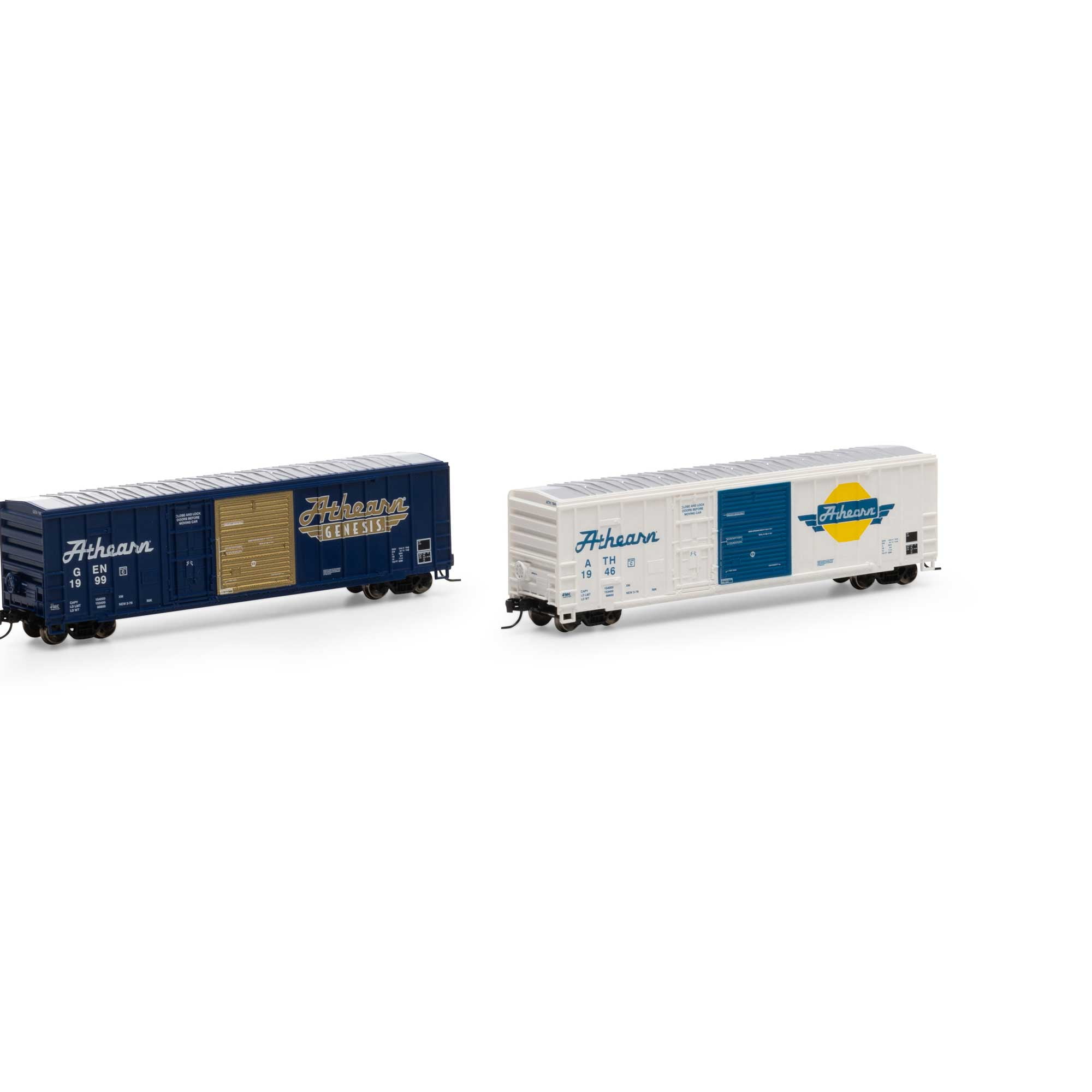 Athearn N 50' FMC Box N #1946/Genesis #1999 2 ATH24599 N Rolling Stock ...