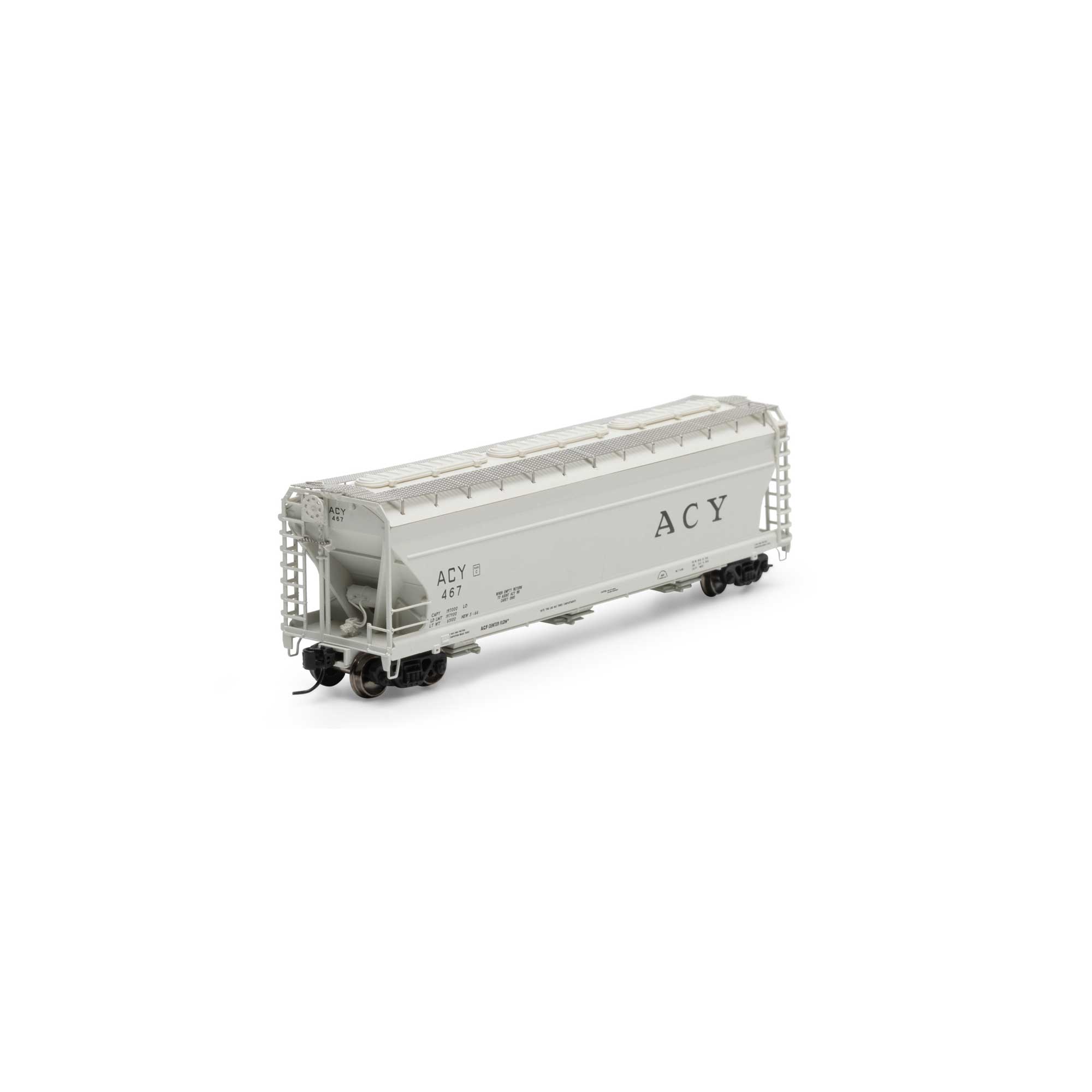 Athearn N ACF 4600 3-Bay Center Flow Hopper AC&Y #470 ATH12941 N ...