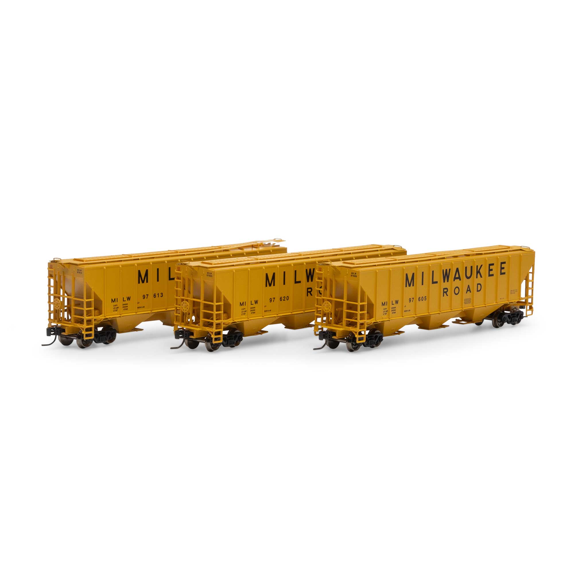 Athearn N PS 4427 Covered Hopper MILW 3 ATH27412 N Rolling Stock - Walmart.com