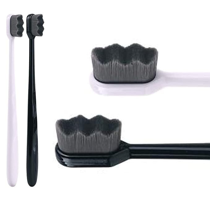 Athelas Pack Of 4 Extra Soft Manual Toothbrush With 20000 Activated ...