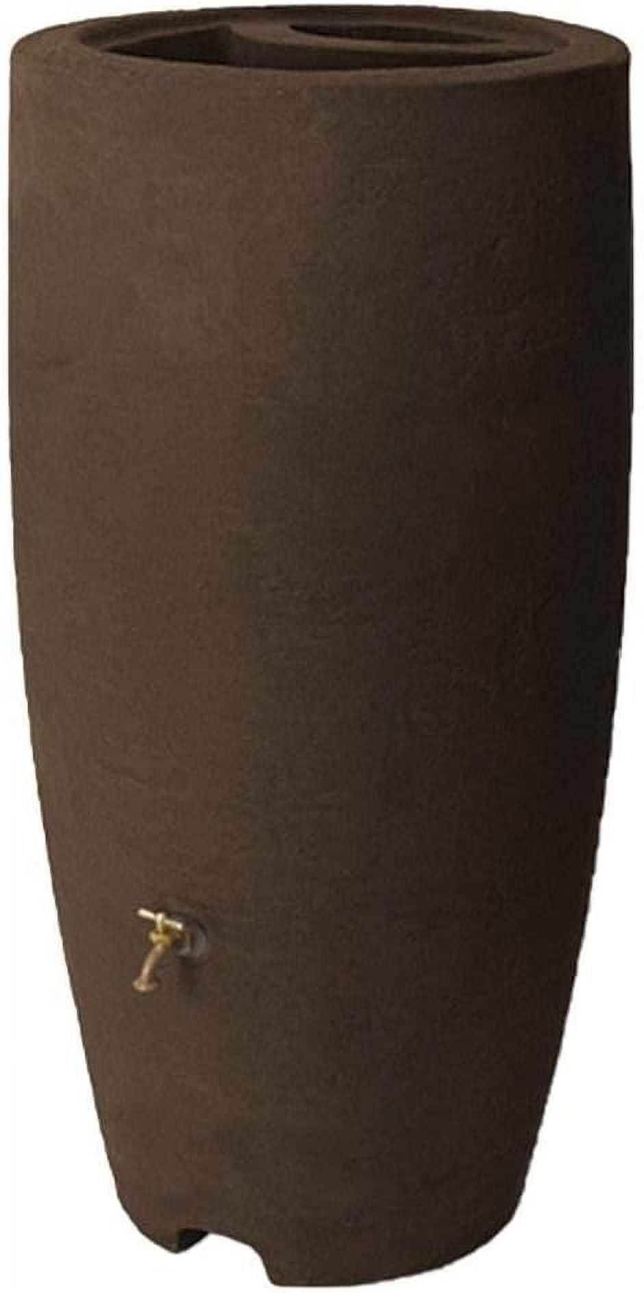 Athena 80 Gallon Plastic Outdoor Rain Barrel with Brass Spigot Screen ...