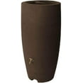 Athena 80 Gallon Plastic Outdoor Rain Barrel with Brass Spigot Screen ...