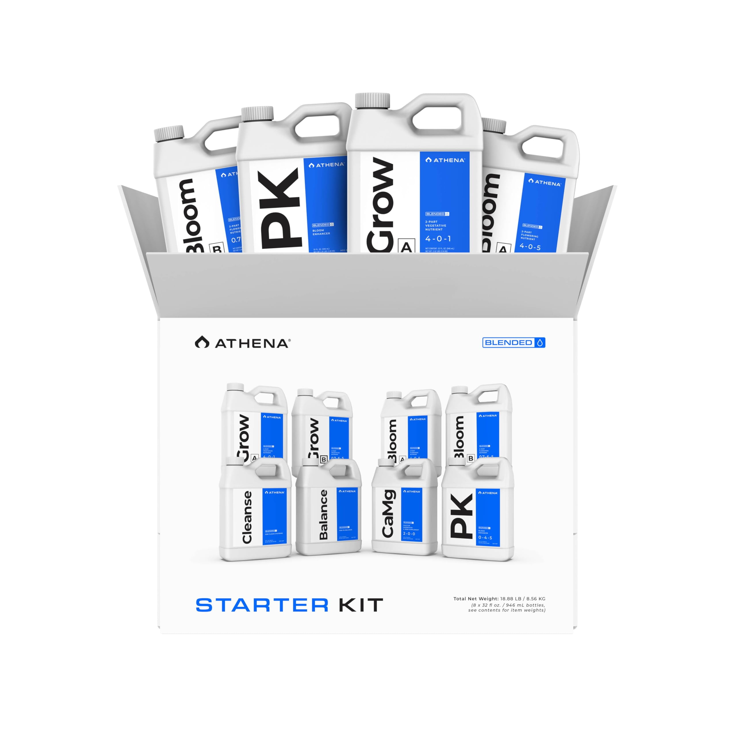 Athena Blended Line Nutrients Starter Kit 32oz Bottles | Complete 6 ...