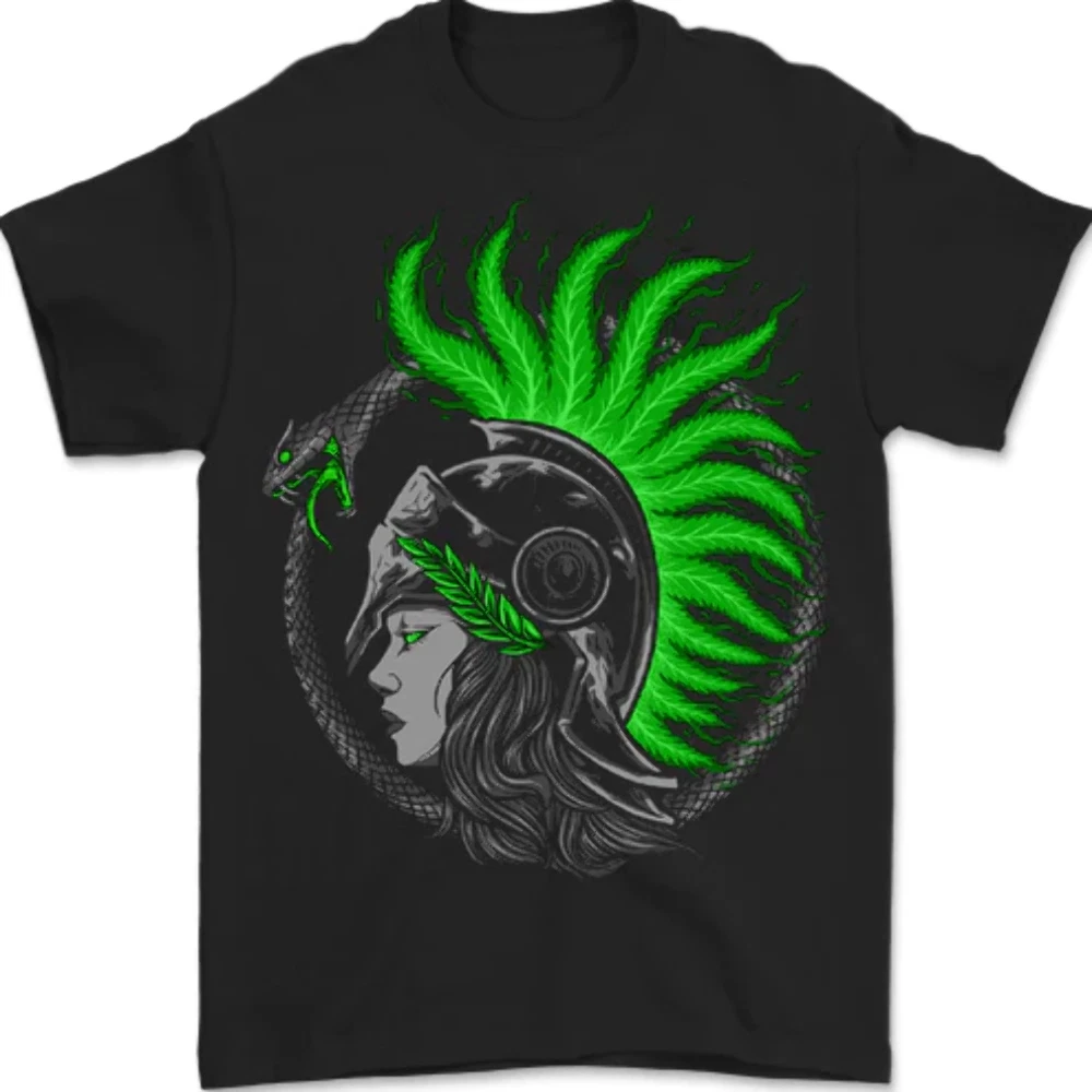 Athena Brave Spirit Snake Greek Mythology Goddess Art Graphic Cotton ...