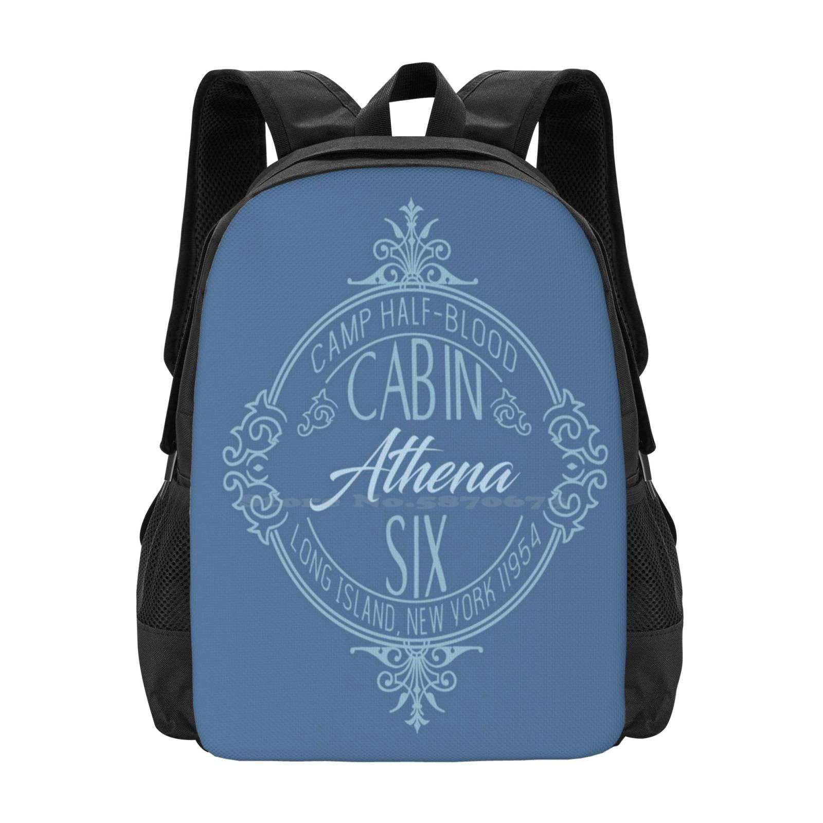 Athena Cabin 6 3d Print Design Backpack Student Bag Percy Jackson Rick ...