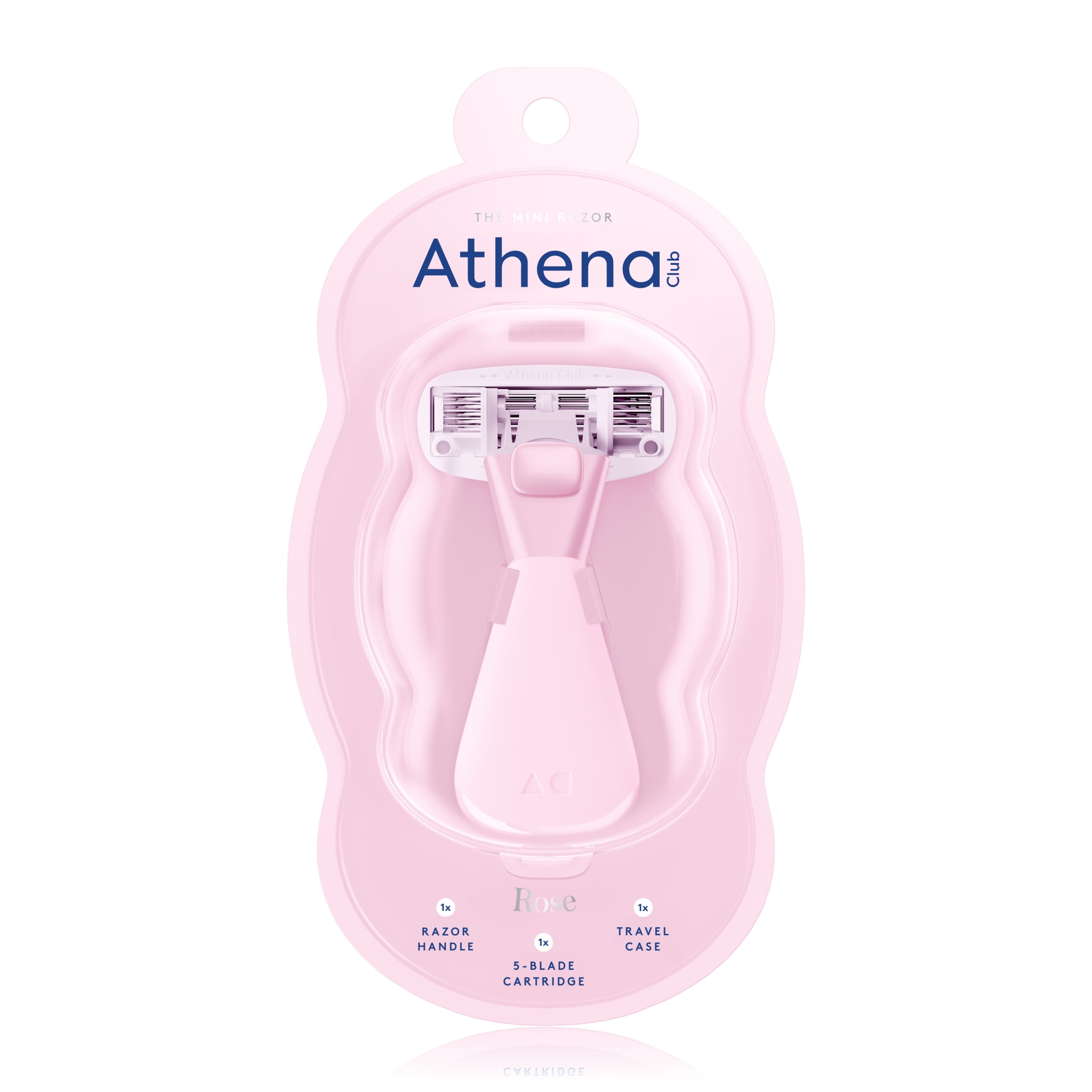 Athena Club Mini Women's Razor Handle + 1 Refill Cartridge + Travel ...