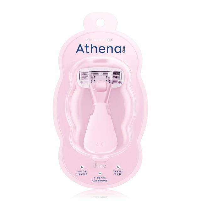 Athena Club Mini Women's Razor Handle + 1 Refill Cartridge + Travel ...