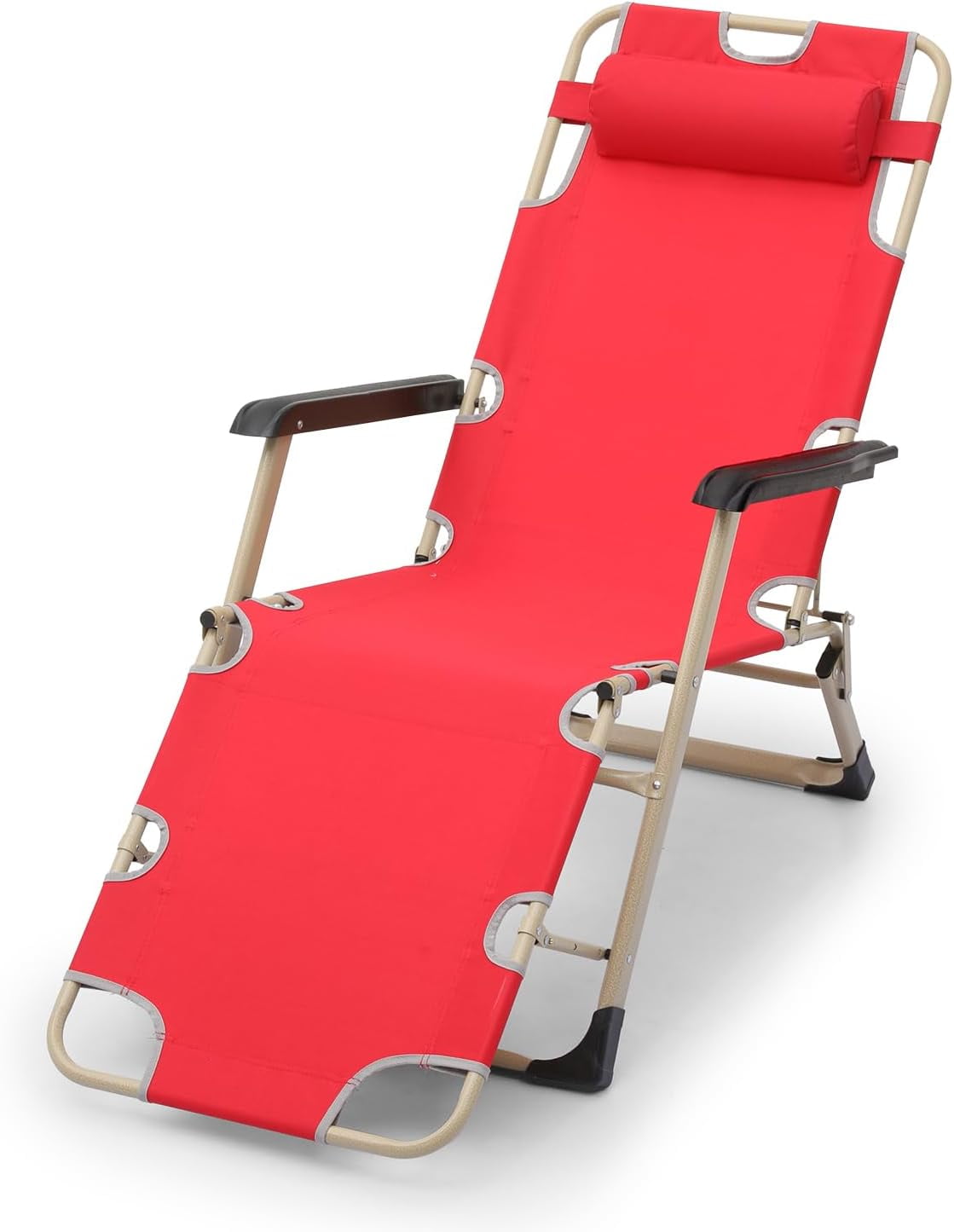 Athena Collection Zero Gravity Outdoor Lounge Chair with Headrest, 26 ...