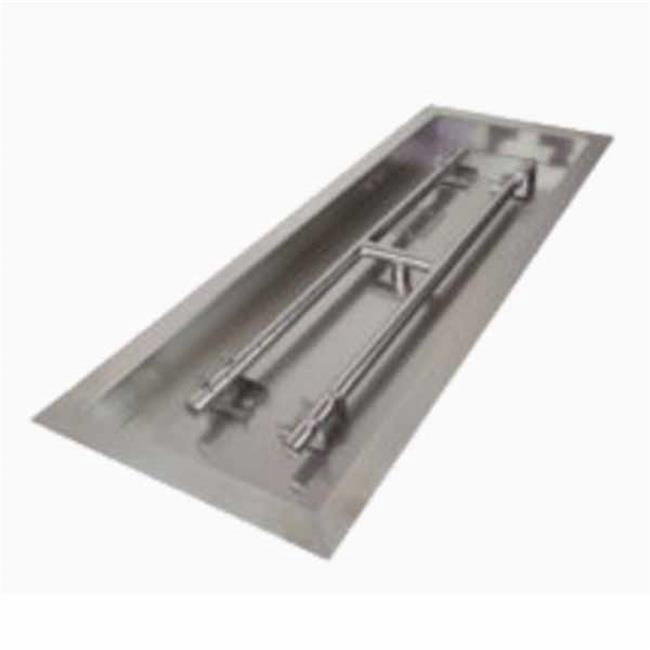Athena DIP-REC-24 24 x 4 in. Stainless Steel Drop-in Rectangle Pan with ...
