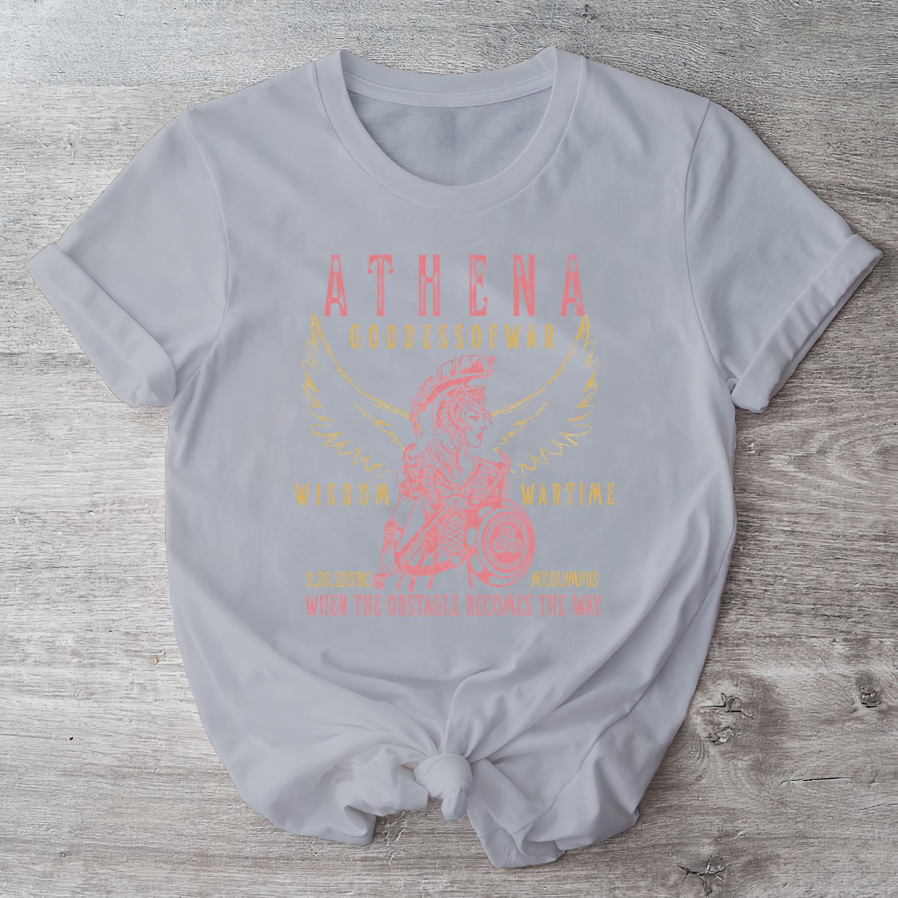 Athena Distressed Band T-Shirt Greek Mythology Shirt Goddess Of War ...