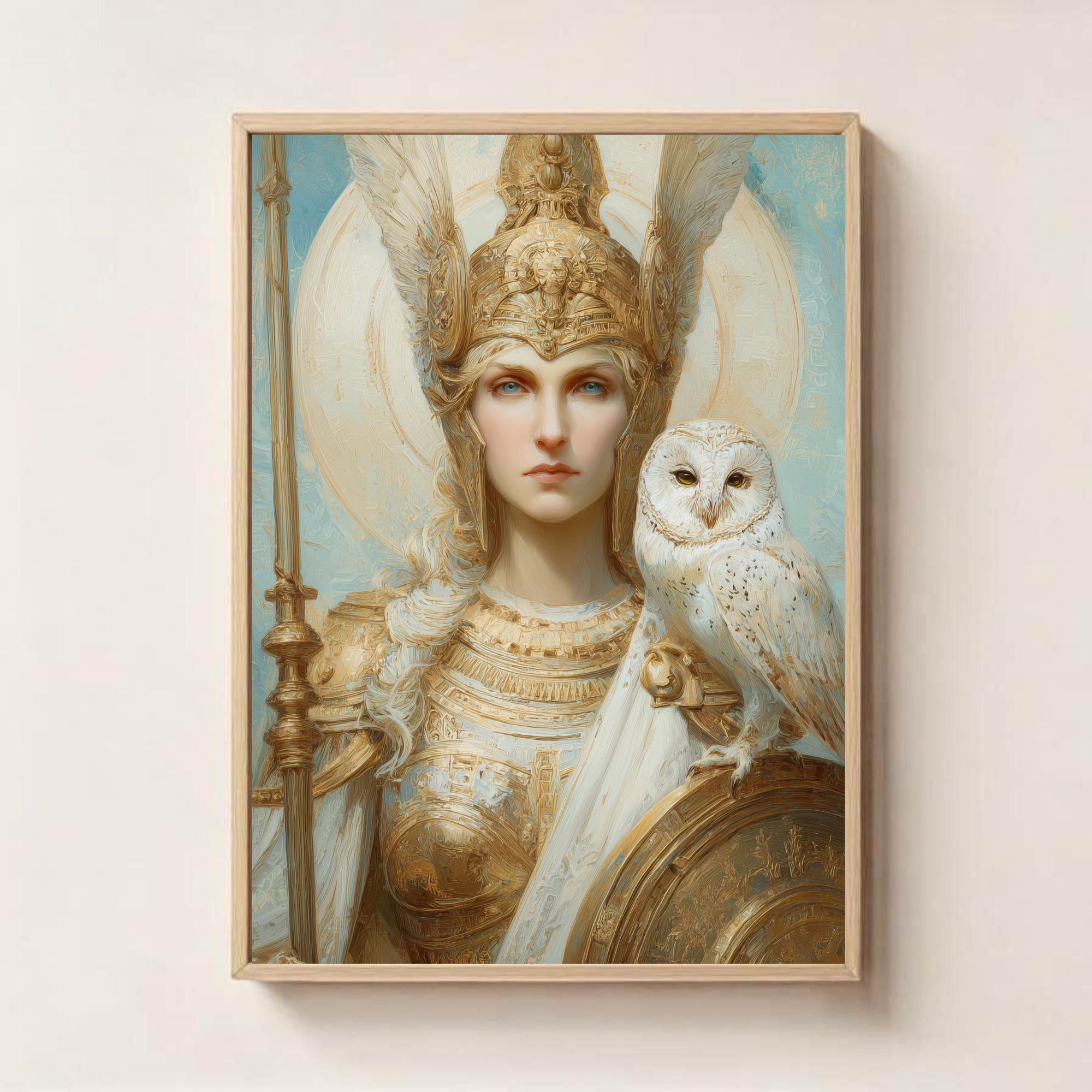 Athena Goddess Art: Energy Infused Greek Mythology Print (36X48 Inches ...