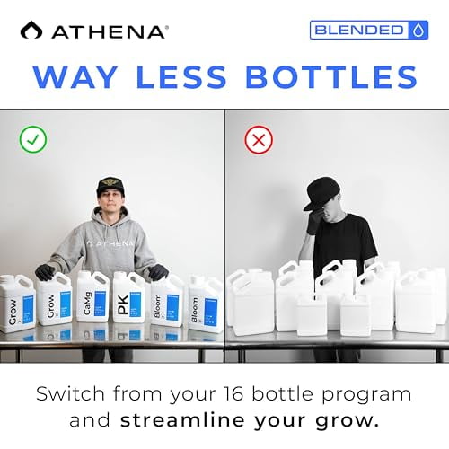 Athena Grow A&B (1 Gallon) - 2 Part Vegetative Hydroponic Nutrient ...