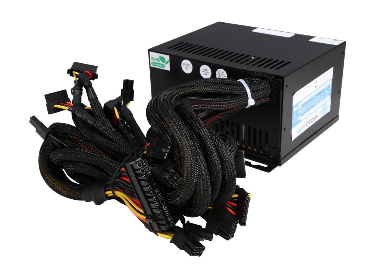 Athena Power AP-MPS3ATX80EP8 800W MicroPS3 (118mm Length)/PS2 Single ...