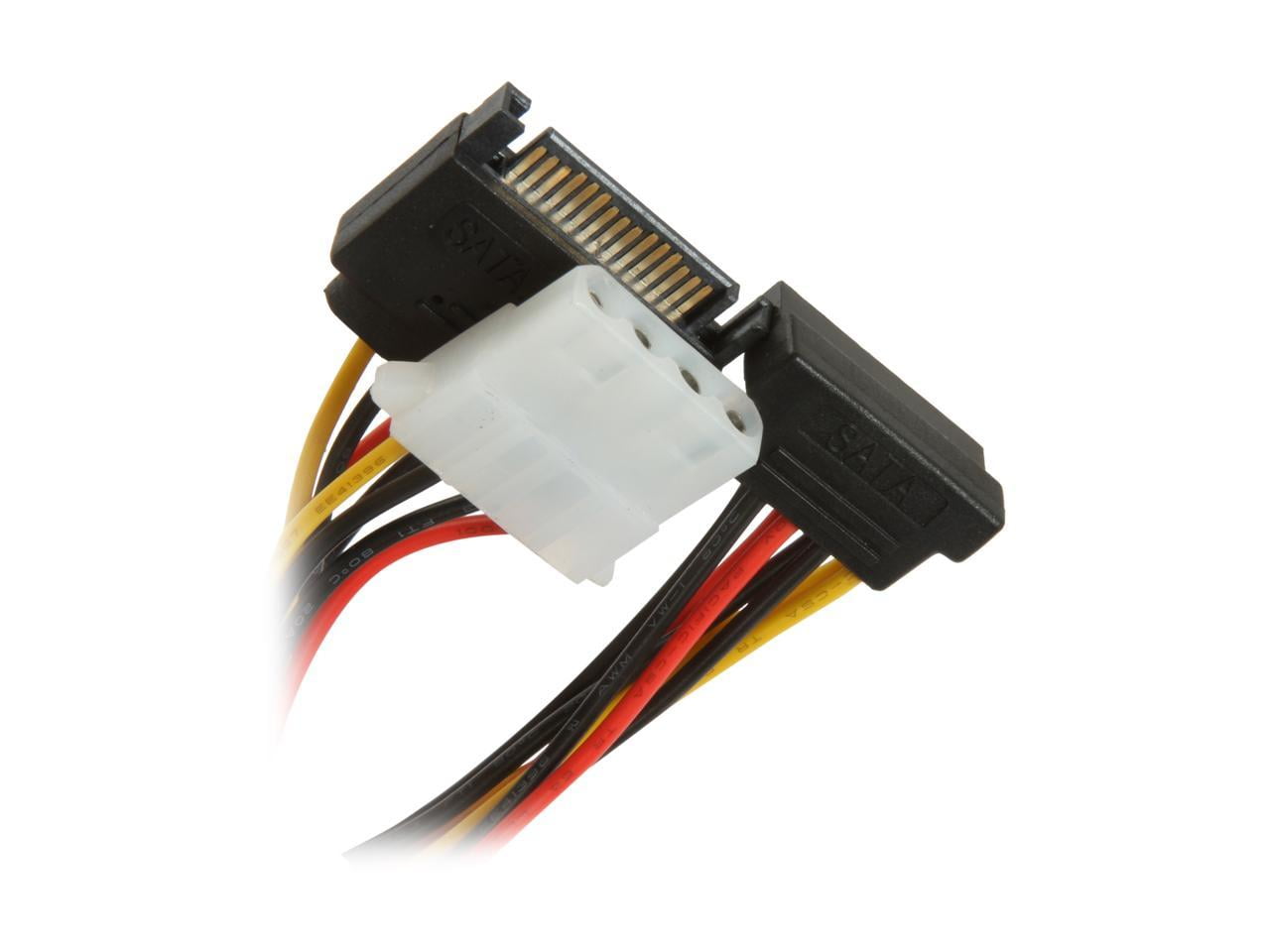 Athena Power CABLE-S15S15M4 5 + 5 in. SATA 15pin Converts to SATA 15pin ...