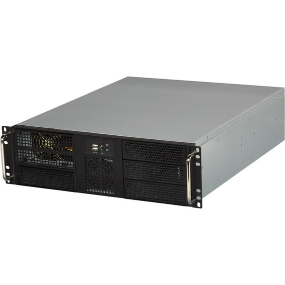 Athena Power RM-3U3046X708 3U Black Rackmount EATX Chassis 4 x 5.25 ...