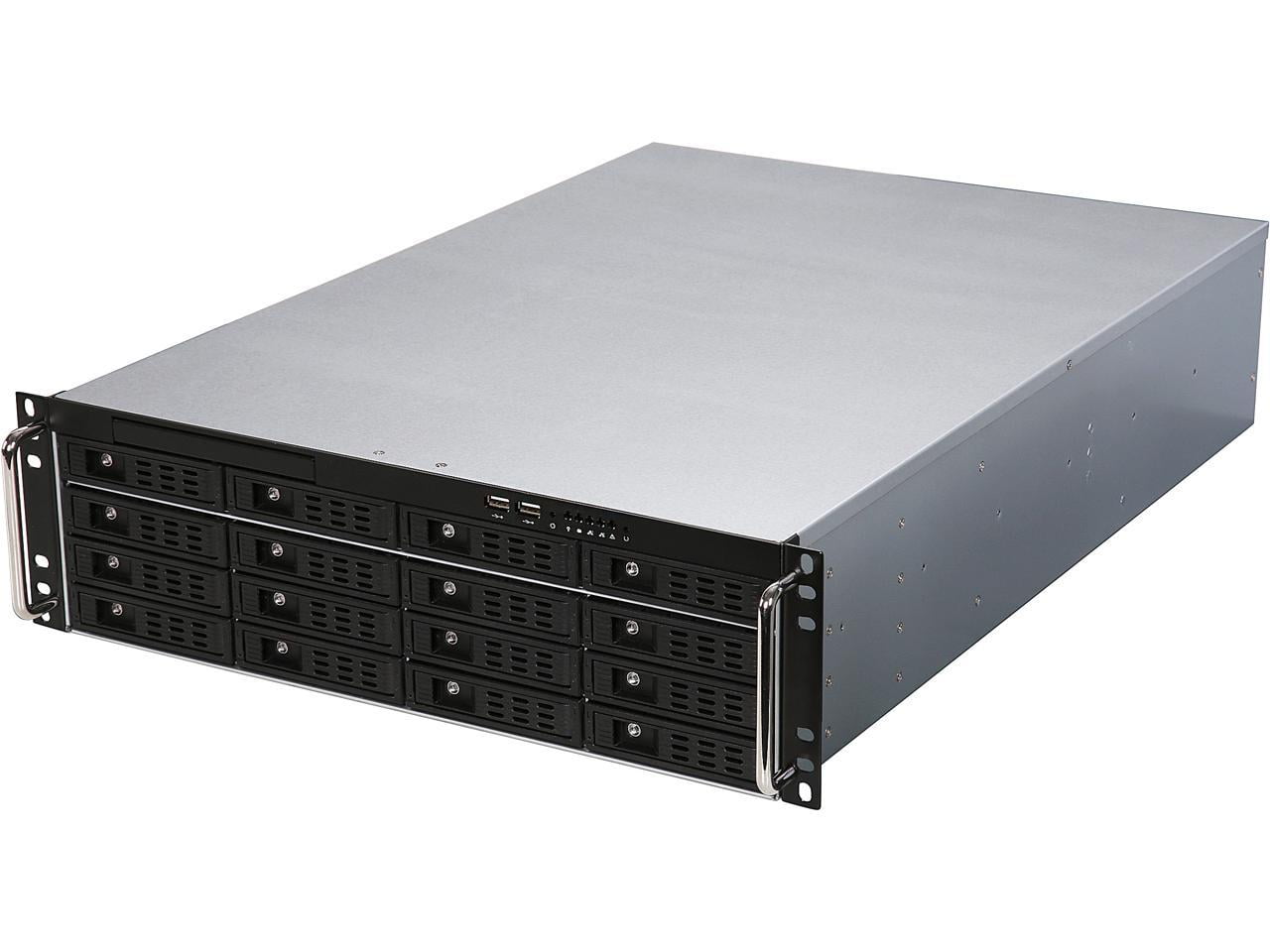 Athena Power RM-3U3163HE12 Silver / Black 1.2mm SGCC 3U Rackmount ...