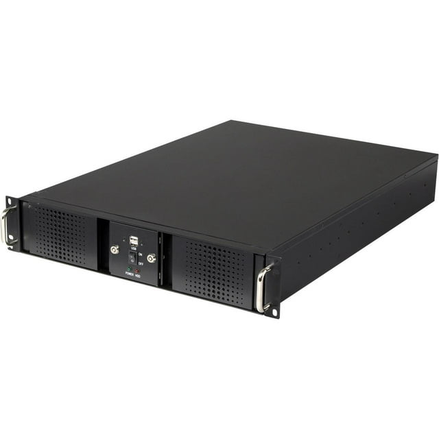 Athena Power RM-DD2U24E608 Black 1.2mm Steel 2U Rackmount Server Case ...