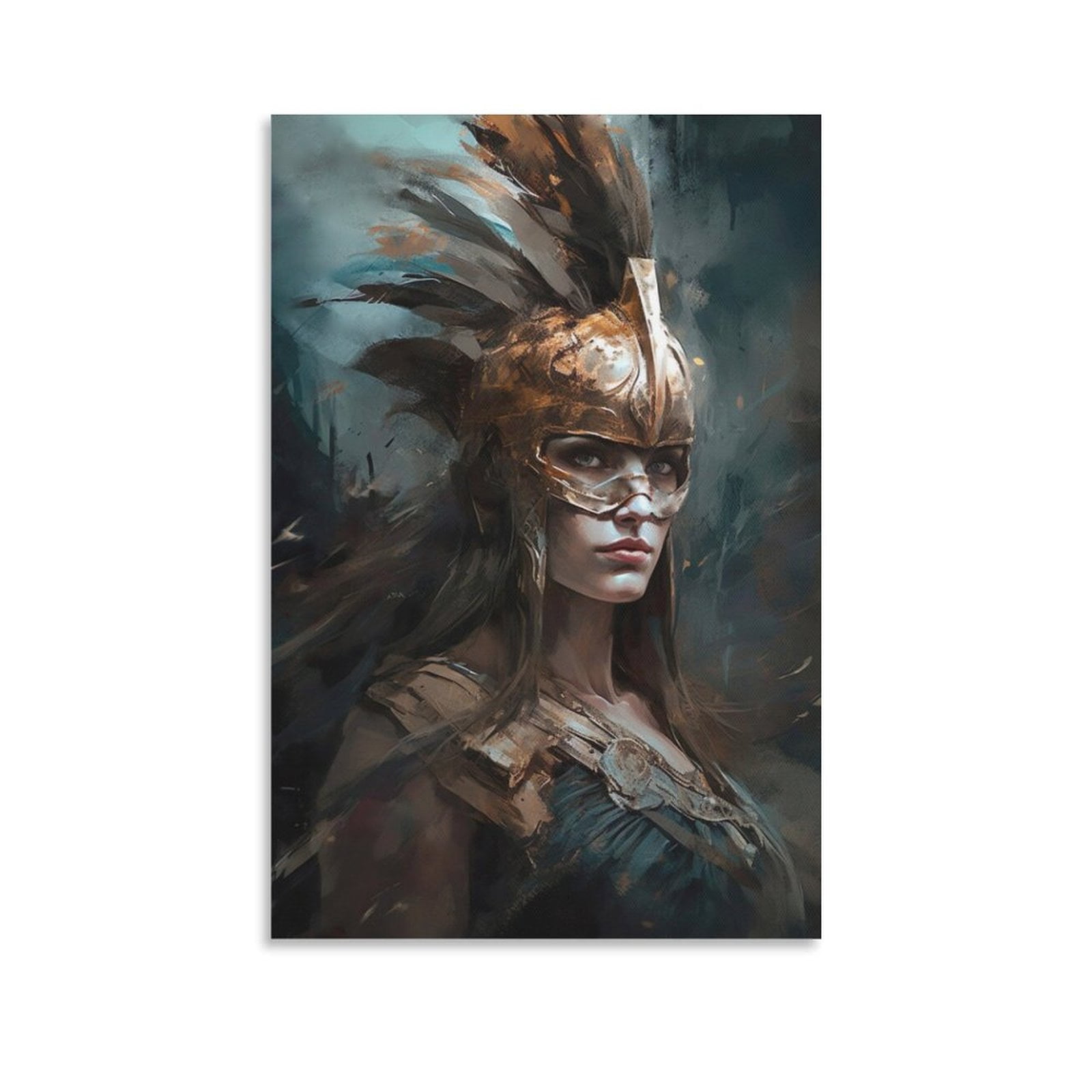 Athena Warrior Greek Mythology Poster 1 Picture Print Canvas Poster ...
