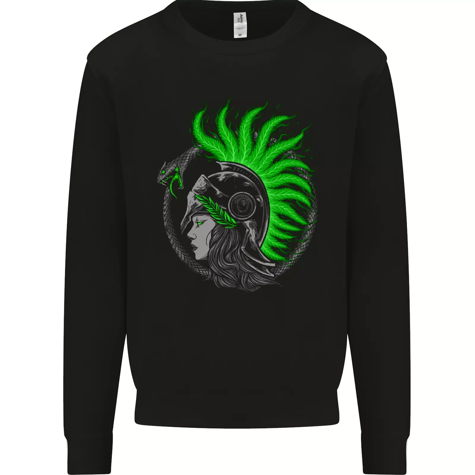 Athena Warrior With a Snake Greek Mythology Mens Sweatshirt Jumper ...