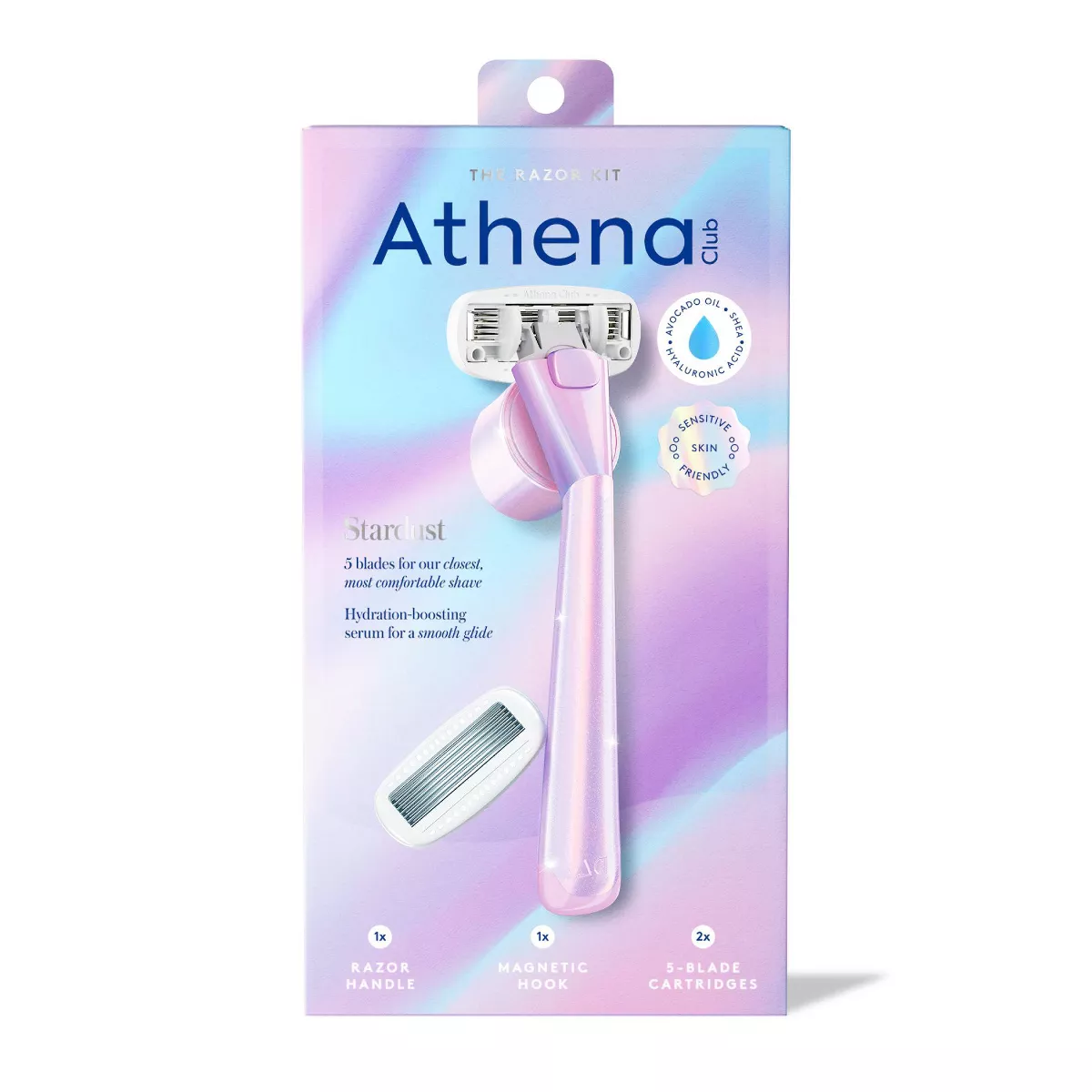 Athena Women's 5 Blade Reusable Razor Kit - Stardust - Walmart.com