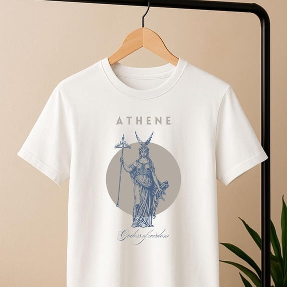 Athene Shirt Goddess of Wisdom TShirt Greek Mythology Tee Feminine ...