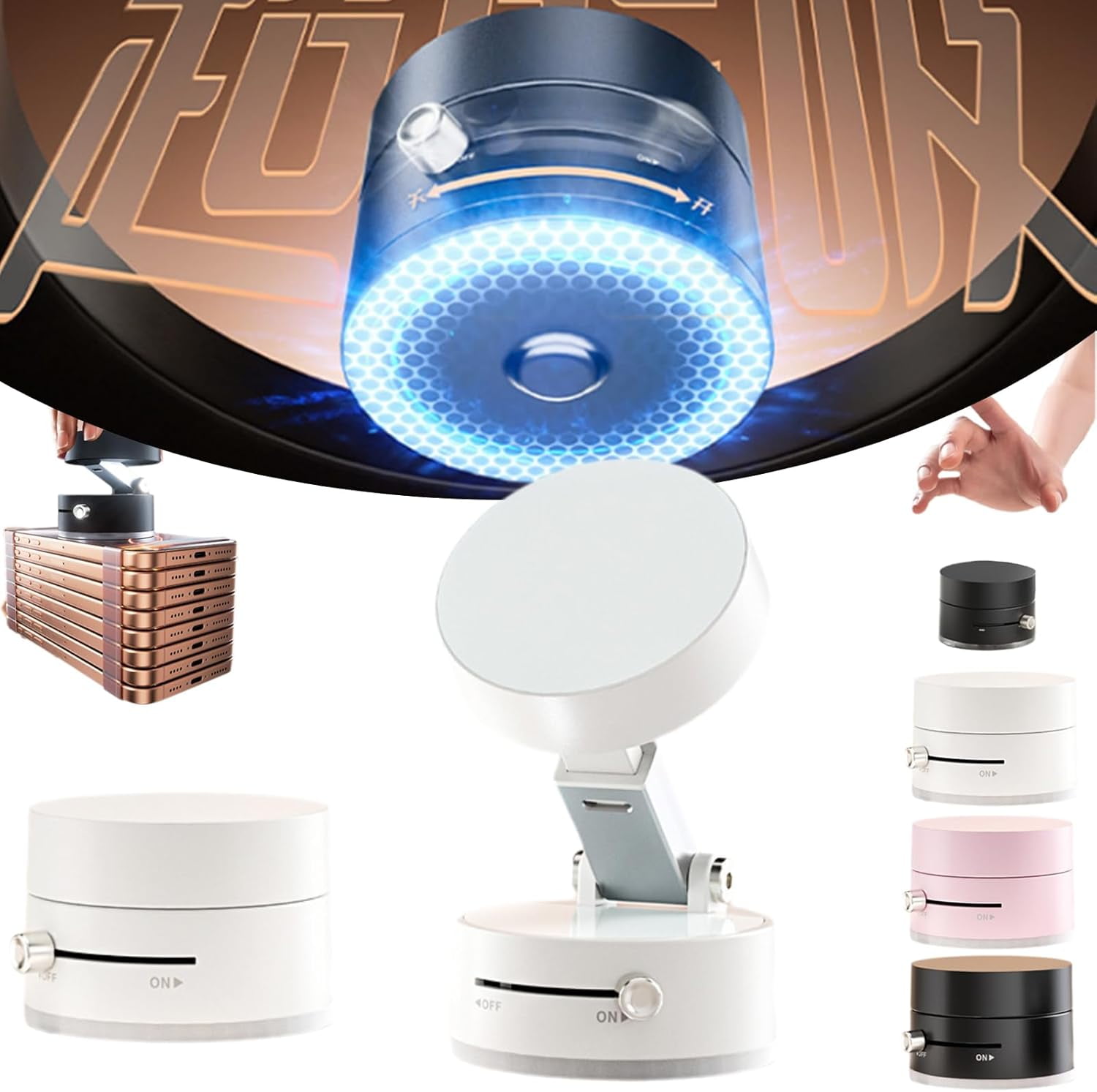 Athenisa Magpro Mount, Vacuum Suction Magnetic Phone Stand - Dual-Sided ...