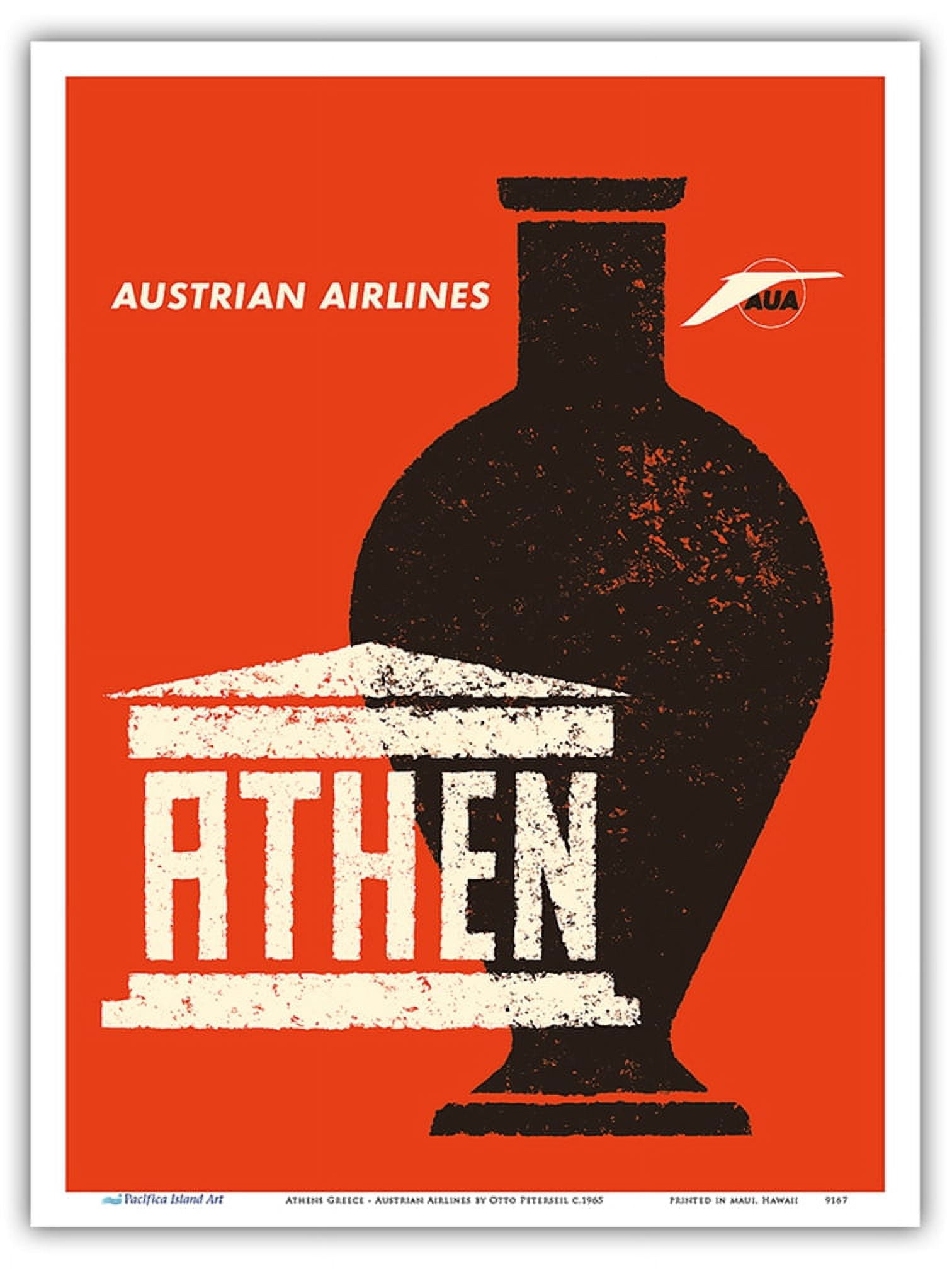 Athens (Athen) Greece - Ancient Greek Amphora - Austrian Airlines ...