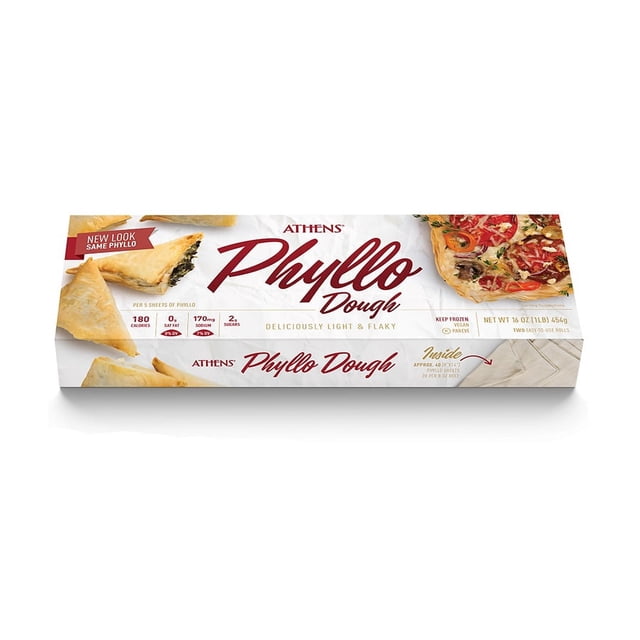 Athens Foods Fillo Dough, 16 oz - Frozen Mediterranean Pastry - Walmart ...