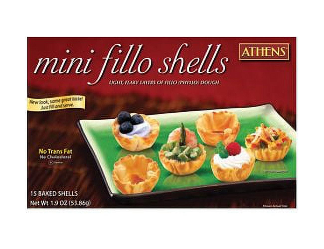 Athens Foods Mini Phyllo Filo Cups, 1.9 Ounce - 12 per case - Walmart.com