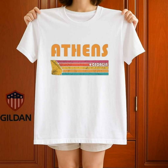Athens Georgia Retro City Tourist Gift Souvenir Vintage Style Unisex T ...