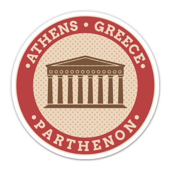 Athens Greece Parthenon Travel - 8" Vinyl Sticker - For Car Laptop I ...